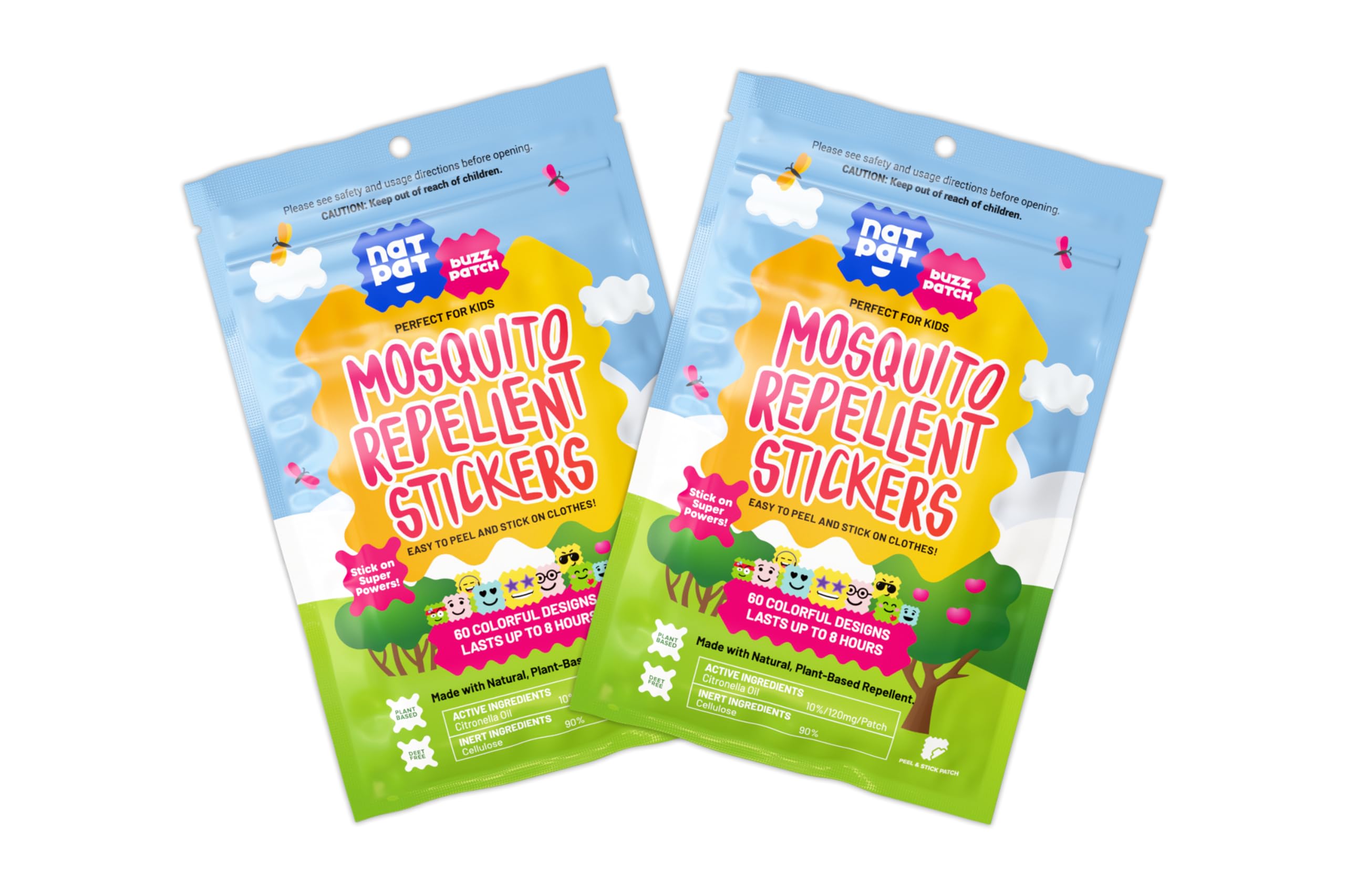 Amazon.com: BuzzPatch Mosquito Patch Stickers for Kids (60 Pack) - All ...
