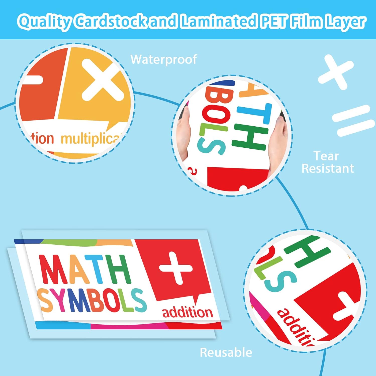 12 Pieces Educational Math Symbols Bulletin Board Australia | Ubuy