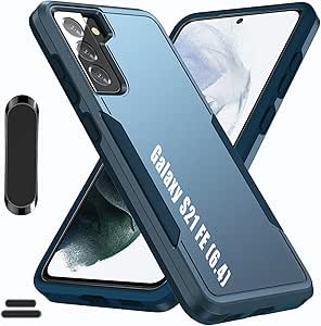 Amazon.com: LMDAMZ for Galaxy S21 FE(5G) 6.4 Inch Double Layer Hybrid Military Grade Rugged ...