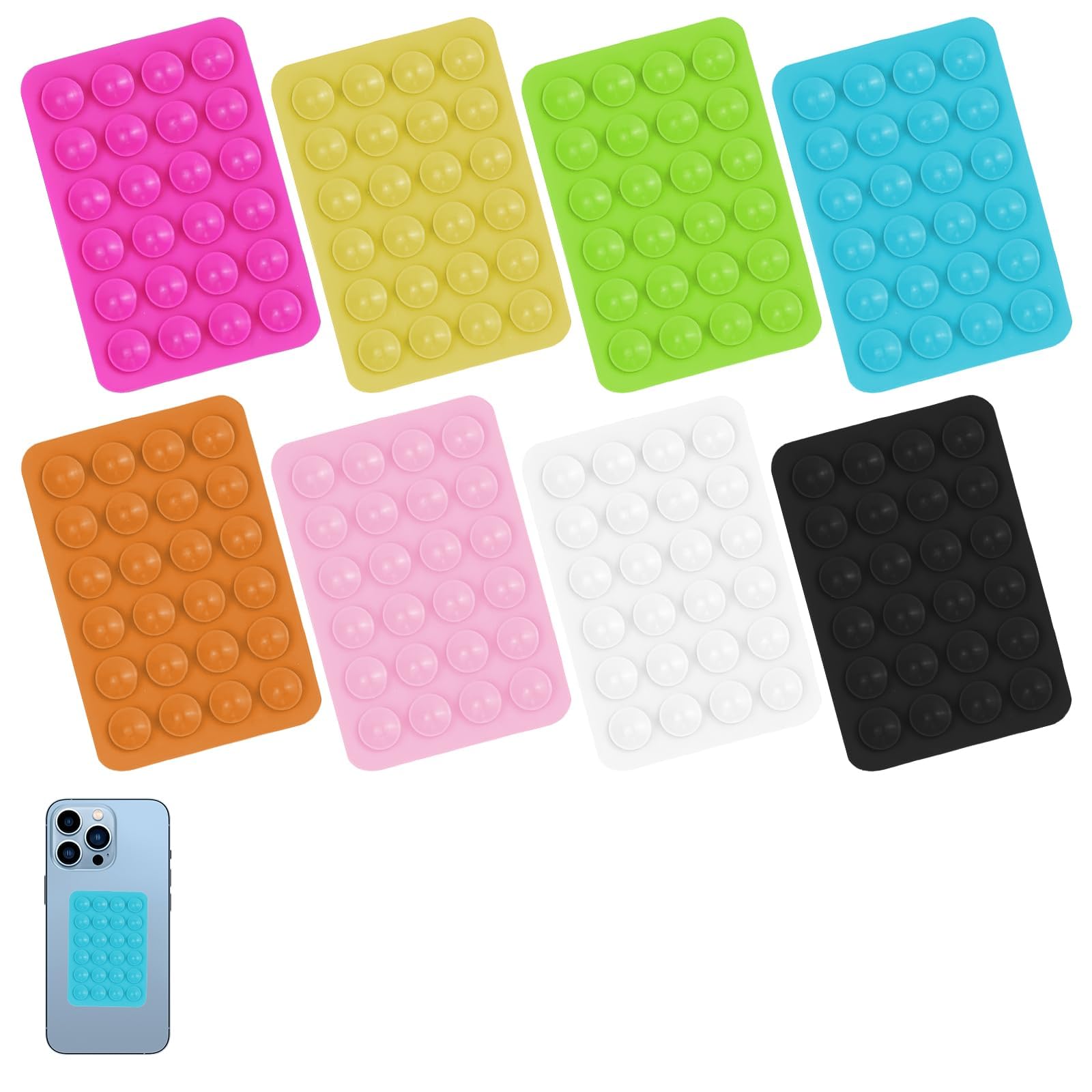 8 PCS Phone Suction Pad, Phone Mount, Phone Sticky Pad Grip, Phone ...