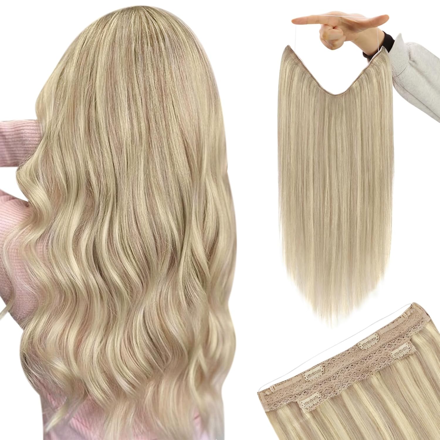 Amazon.com : YoungSee Wire Hair Extensions Highlight Wire Hair ...