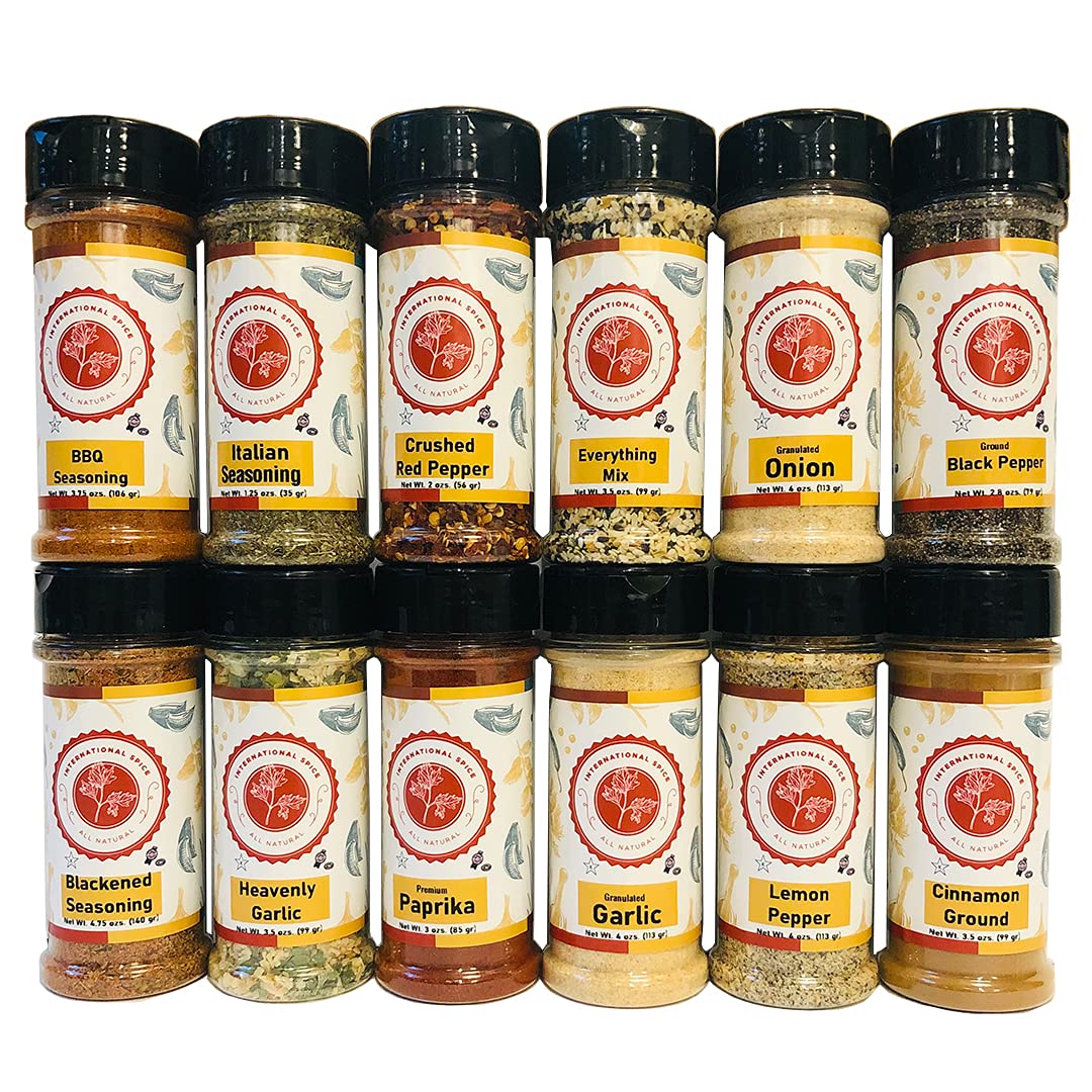 Amazon.com : International Spice Essential Pantry 12 Piece Spices ...