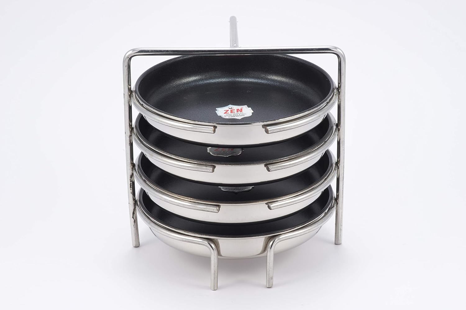 Jain Stainless Steel Non-Stick Thatte Idly Stand (Small Size) with 4 ...