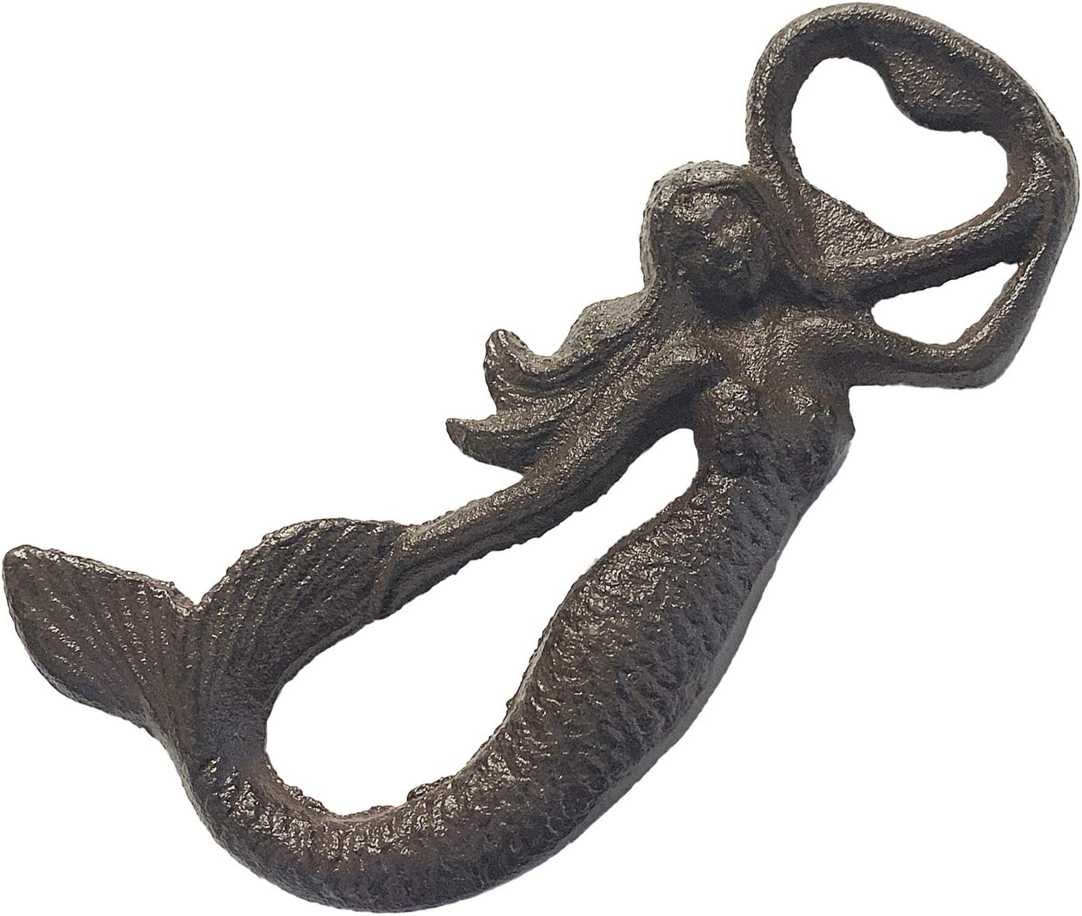 Amazon.com: Antique Reproduction Iron Mermaid Bottle Opener Rust: Home ...