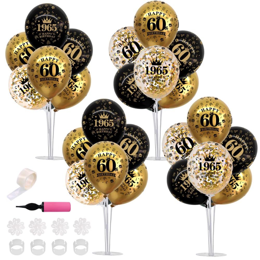 Snapklik.com : TONIFUL 60th Birthday Decorations Balloon Bouquet ...