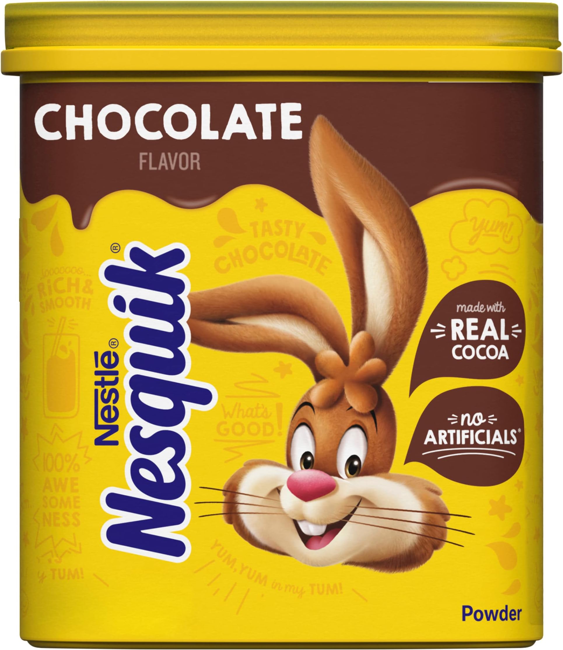Amazon.com: NESTLE NESQUIK No Sugar Added Chocolate Flavored Powder 16 ...