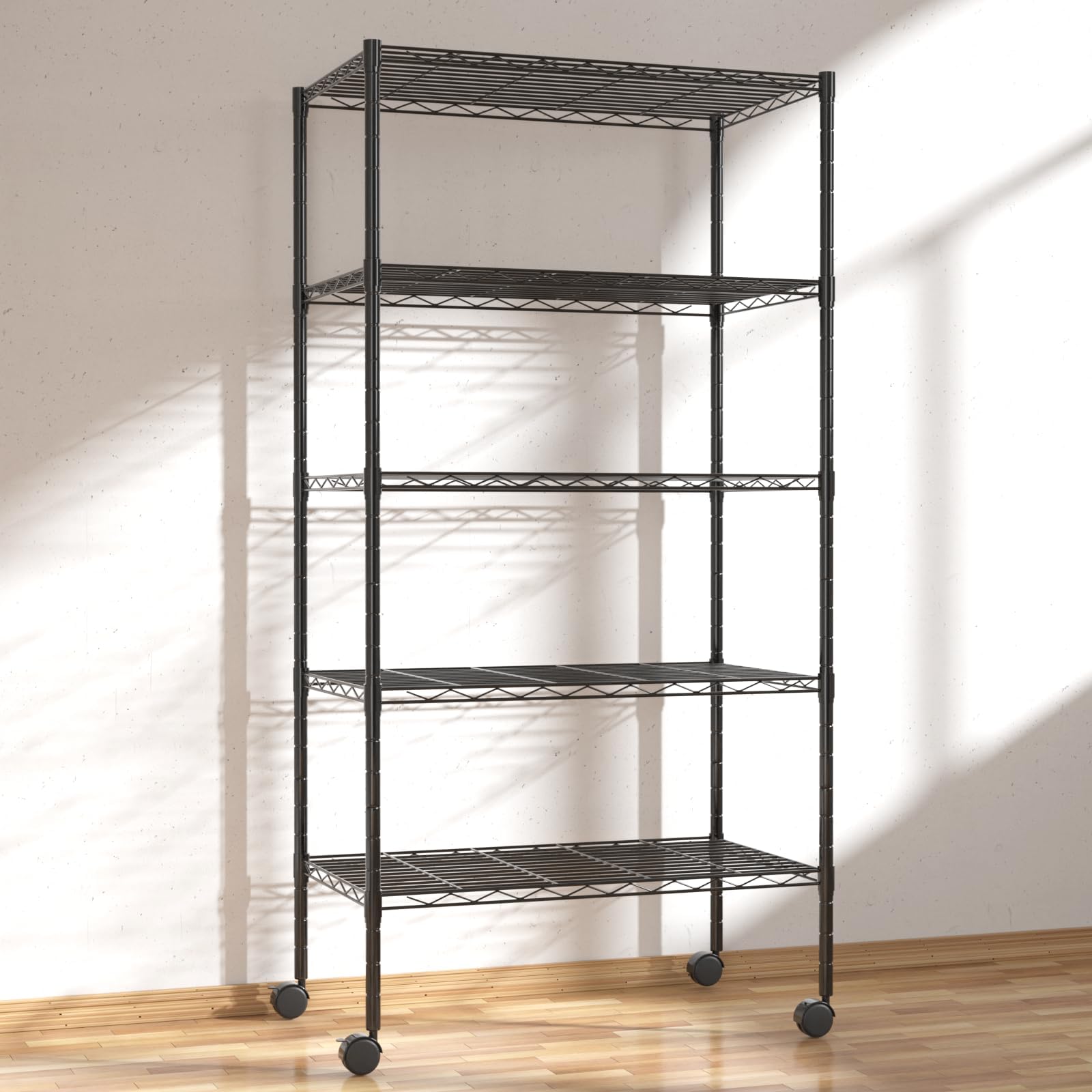 Amazon.com: BSTOPHKL Wire Shelving Storage Shelf 5 Tier Wire Shelves ...