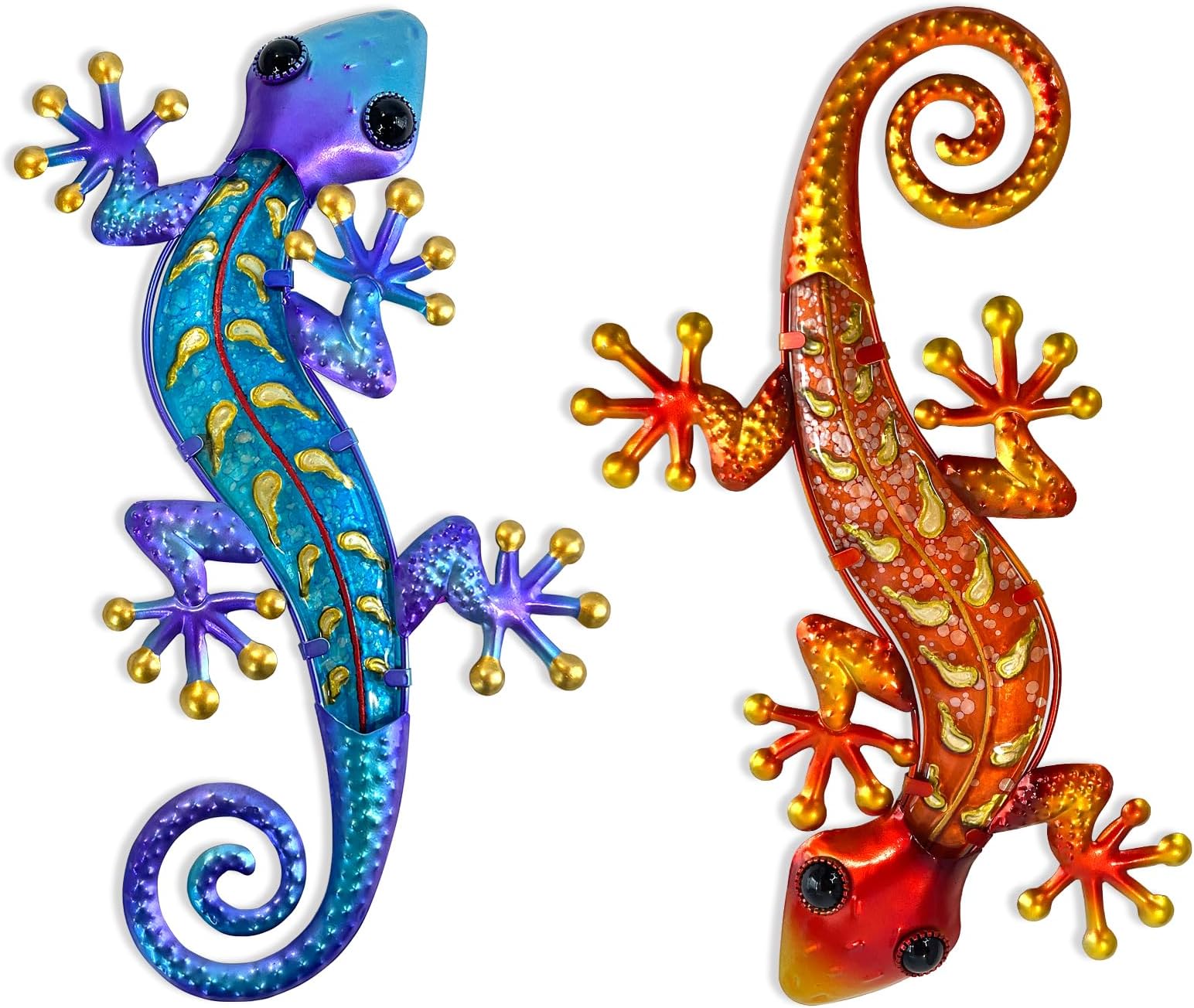Amazon.com: HONGLAND Metal Gecko Wall Decor Outdoor Indoor Lizard Art ...