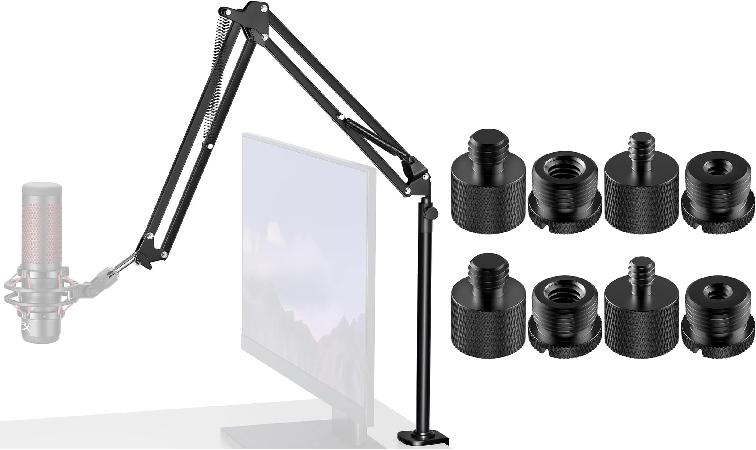 Amazon.com: InnoGear Overhead Mic Boom Arm Stand & 8 Pieces Mic Stand ...