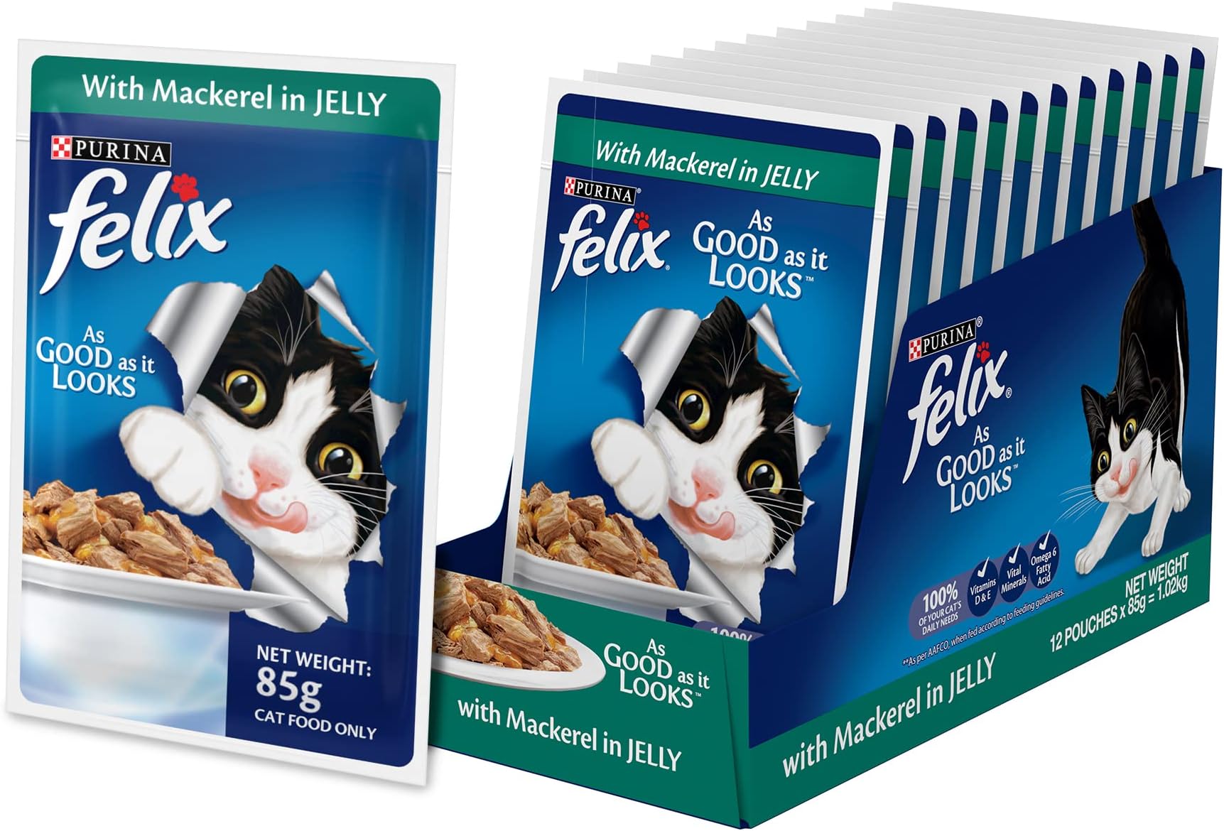 Purina Felix As Good As It Looks Wet Food for Adult Cats|Complete and ...