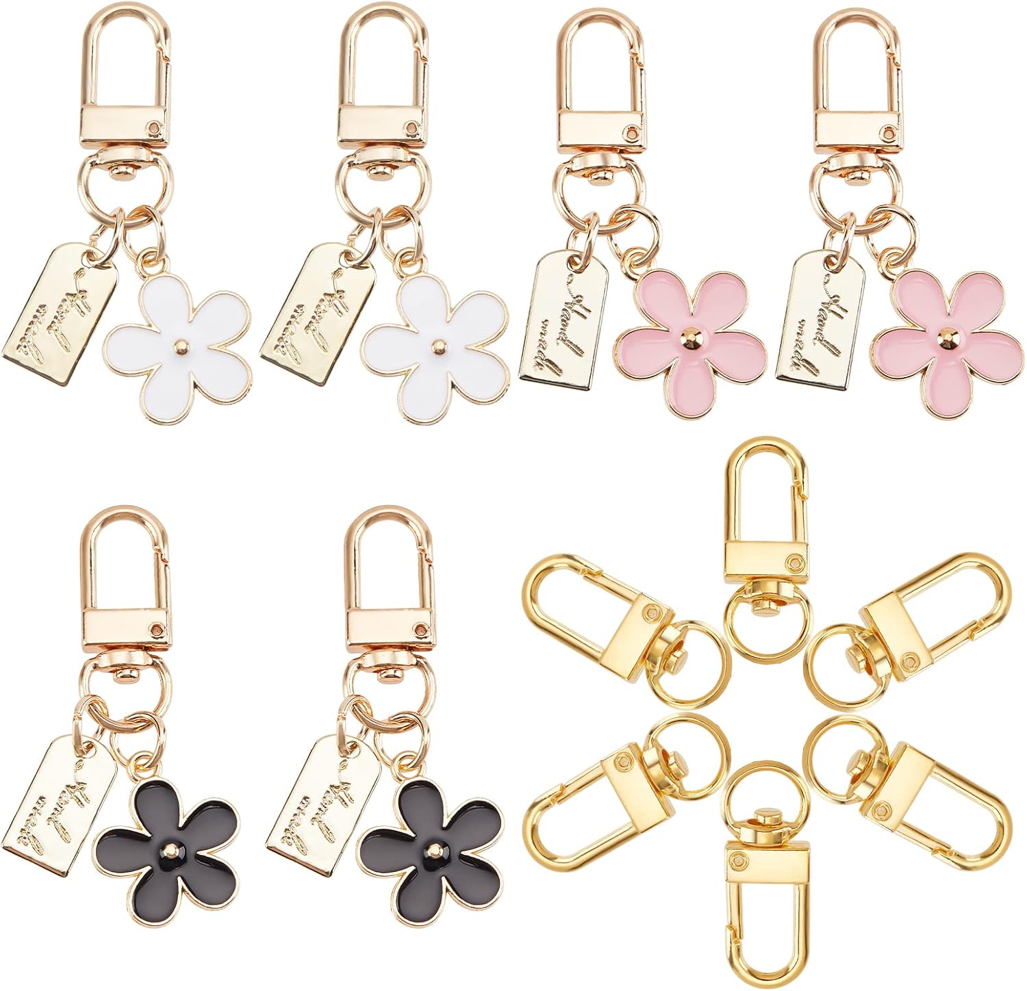 Amazon.com: PH PandaHall 12pcs Daisy Keychains Set with 6pcs 3 Colors ...