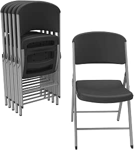 Amazon.com: Lifetime 80844 Sillas plegables de grado comercial, paquete ...