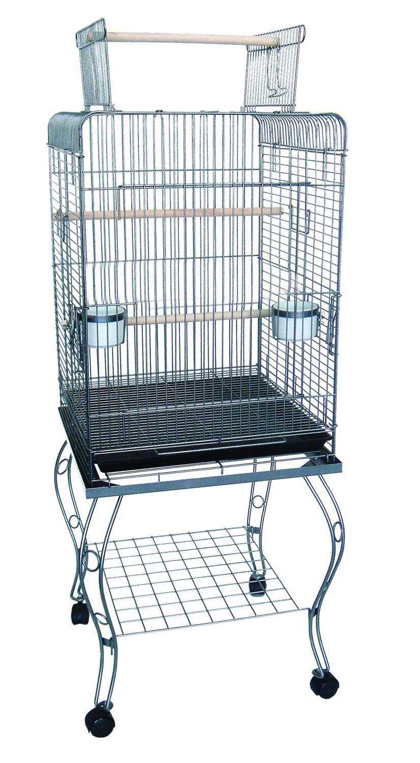 Amazon.com : YML 20-Inch Open Top Parrot Cage with Stand, Antique ...