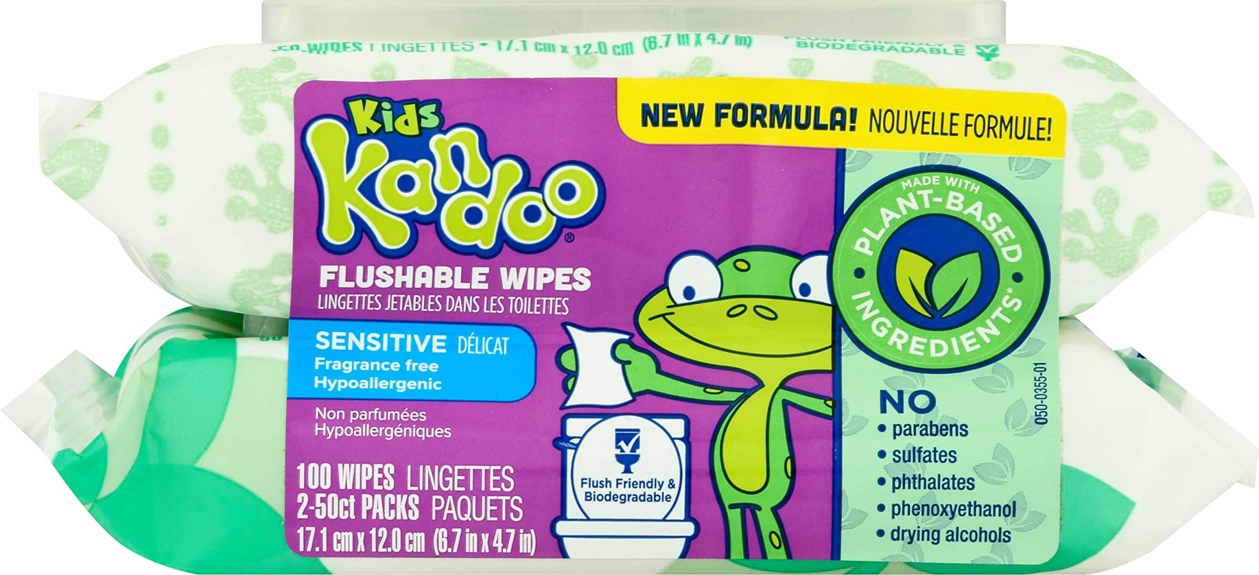 Amazon.com: Kandoo, Flushable Wipes Sensitive Toddler Flip Top Lid, 100 ...
