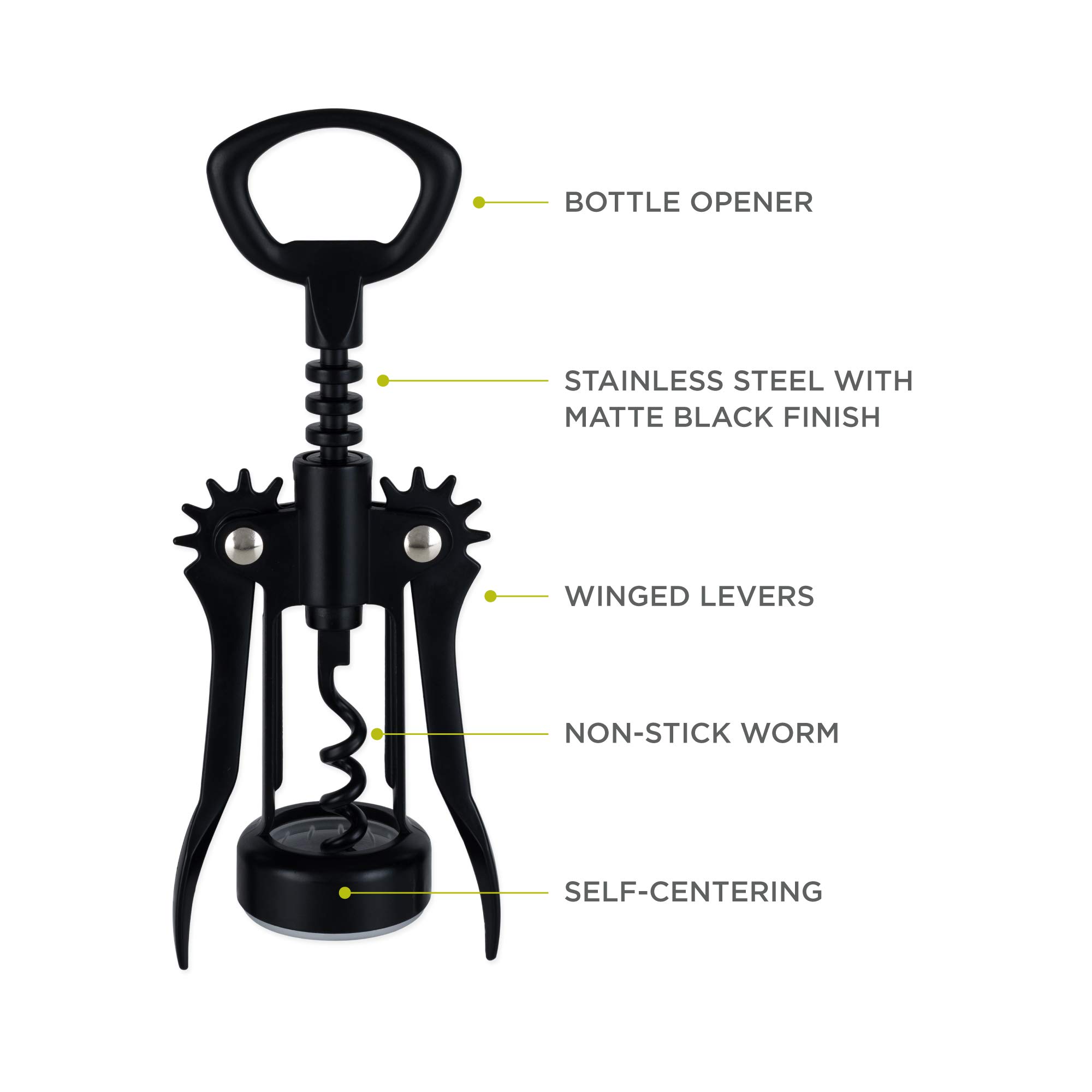 Snapklik.com : True Soar Winged Corkscrew Wine Opener, Multi-Purpose ...