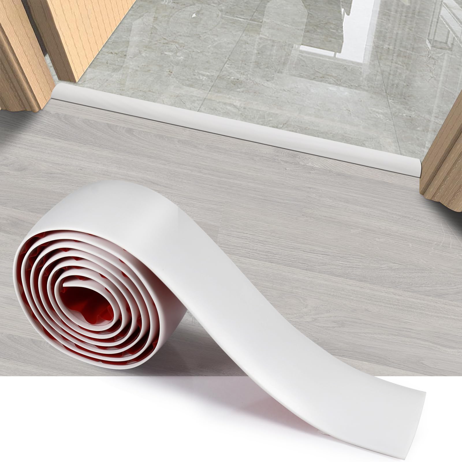 Snapklik.com : Floor Transition Strip, 3.3 Ft Self Adhesive Vinyl ...
