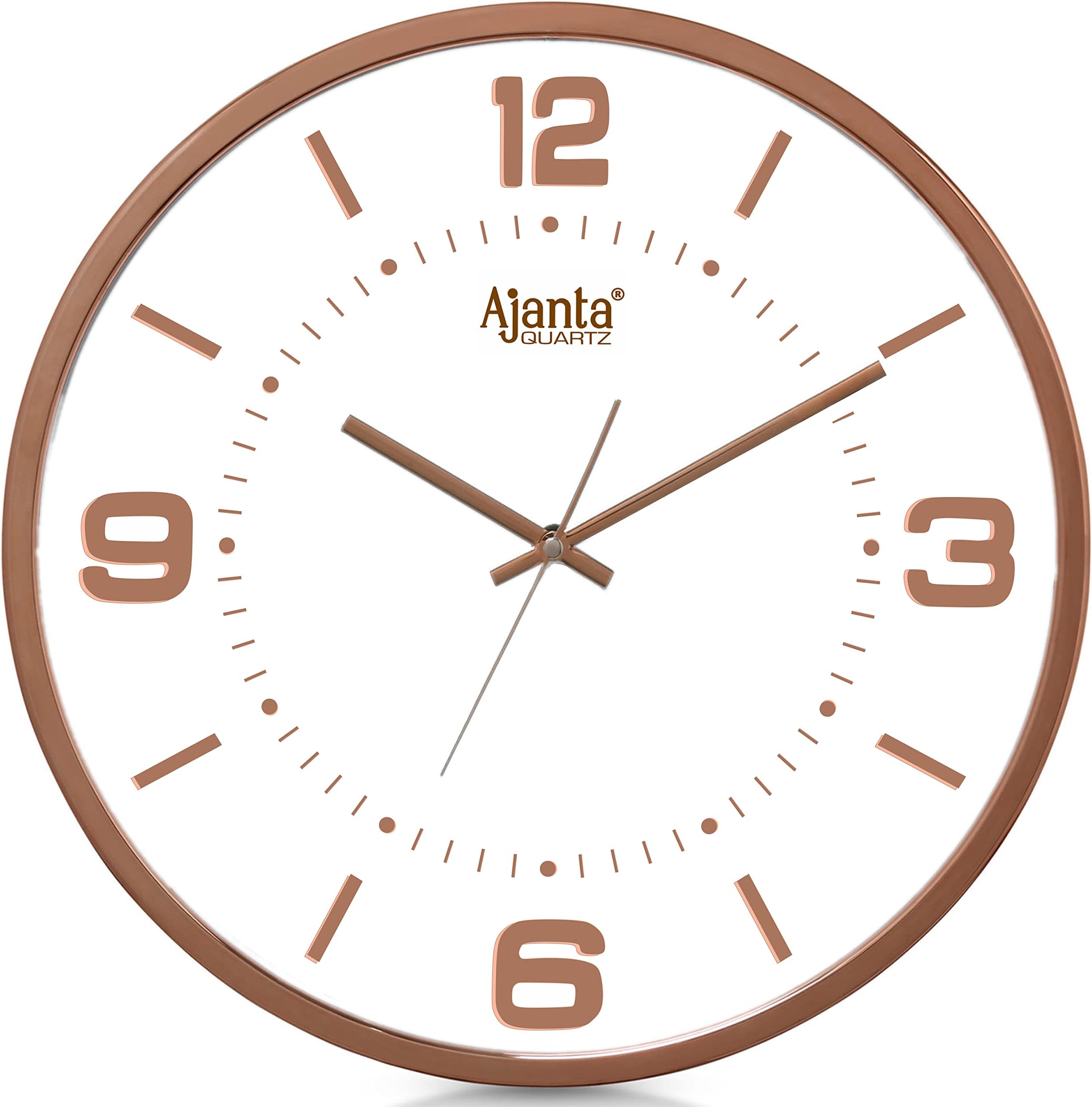 Buy Ajanta Plastic Abstract Round Wall Clock (40.5 cm x 40.5 cm x 5 cm ...