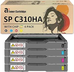 Amazon.com: ADFNDA SP C310HA Toner Cartridges Replacement for Ricoh SP C310HA 406475 406476 ...