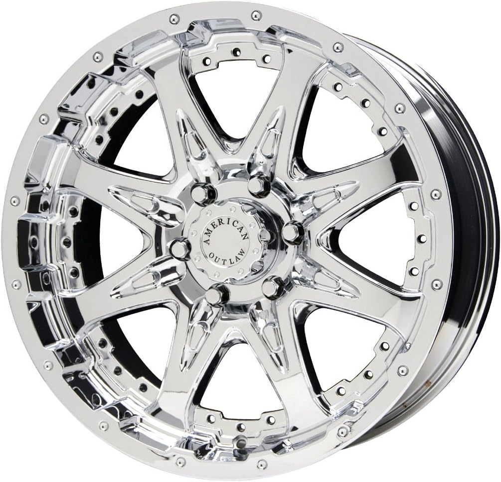 Amazon.com: American Outlaw Buckshot Series Chrome Wheel (16x8"/5x135mm ...