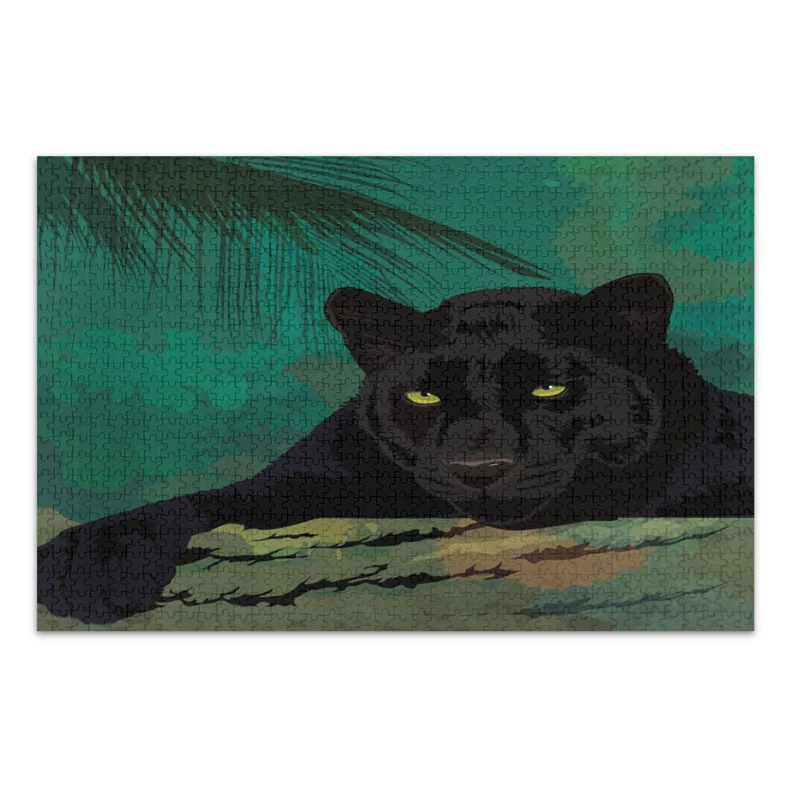 Black Leopard In A Tree