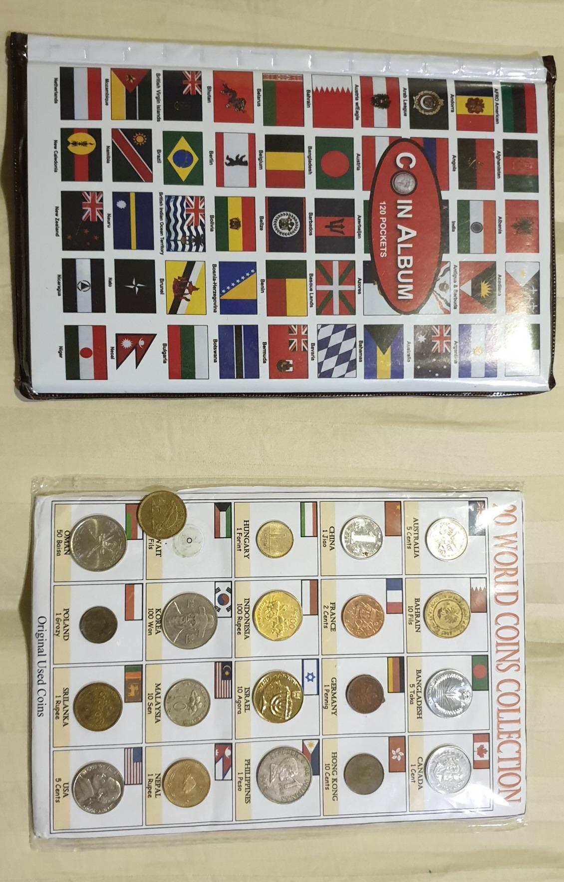 GOLD MINT Coin Album 120 Holders with 20 Different Countries Asia ...