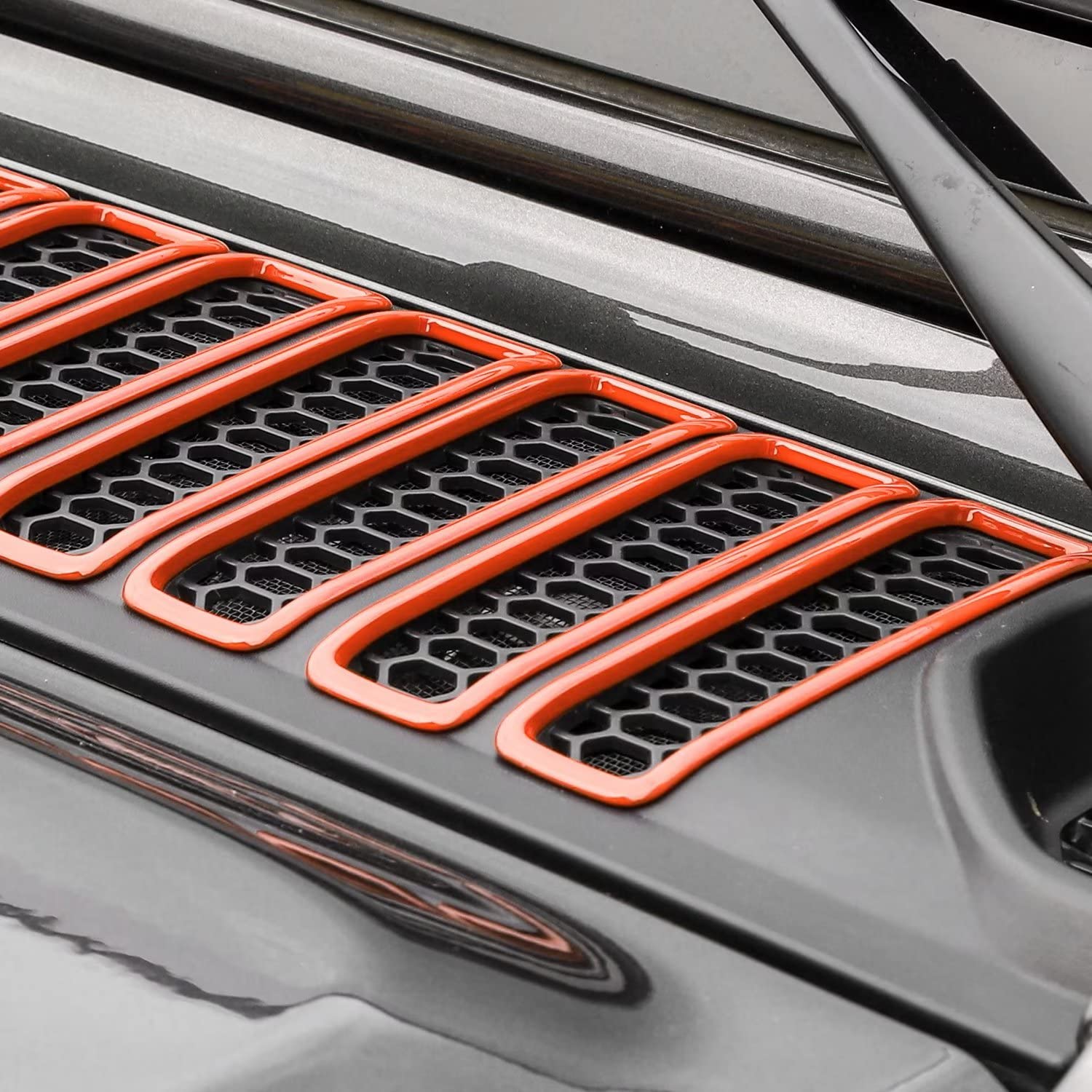 RT-TCZ for Wrangler JL Cowl Vents Cover Hood Outlets Trim for Jeep ...