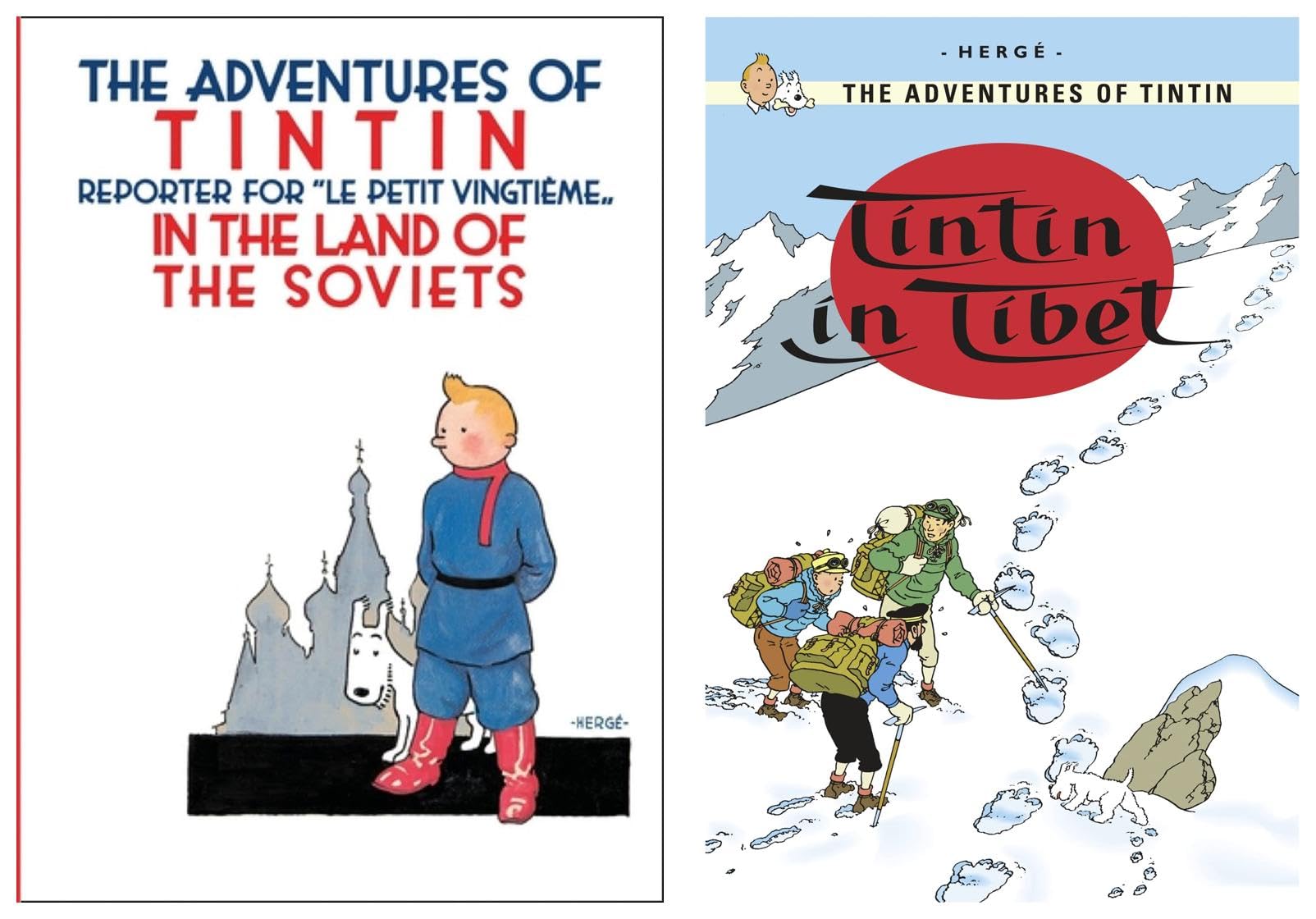 In The Land of Soviets (Tintin) & Tintin in Tibet : Amazon.in: Books