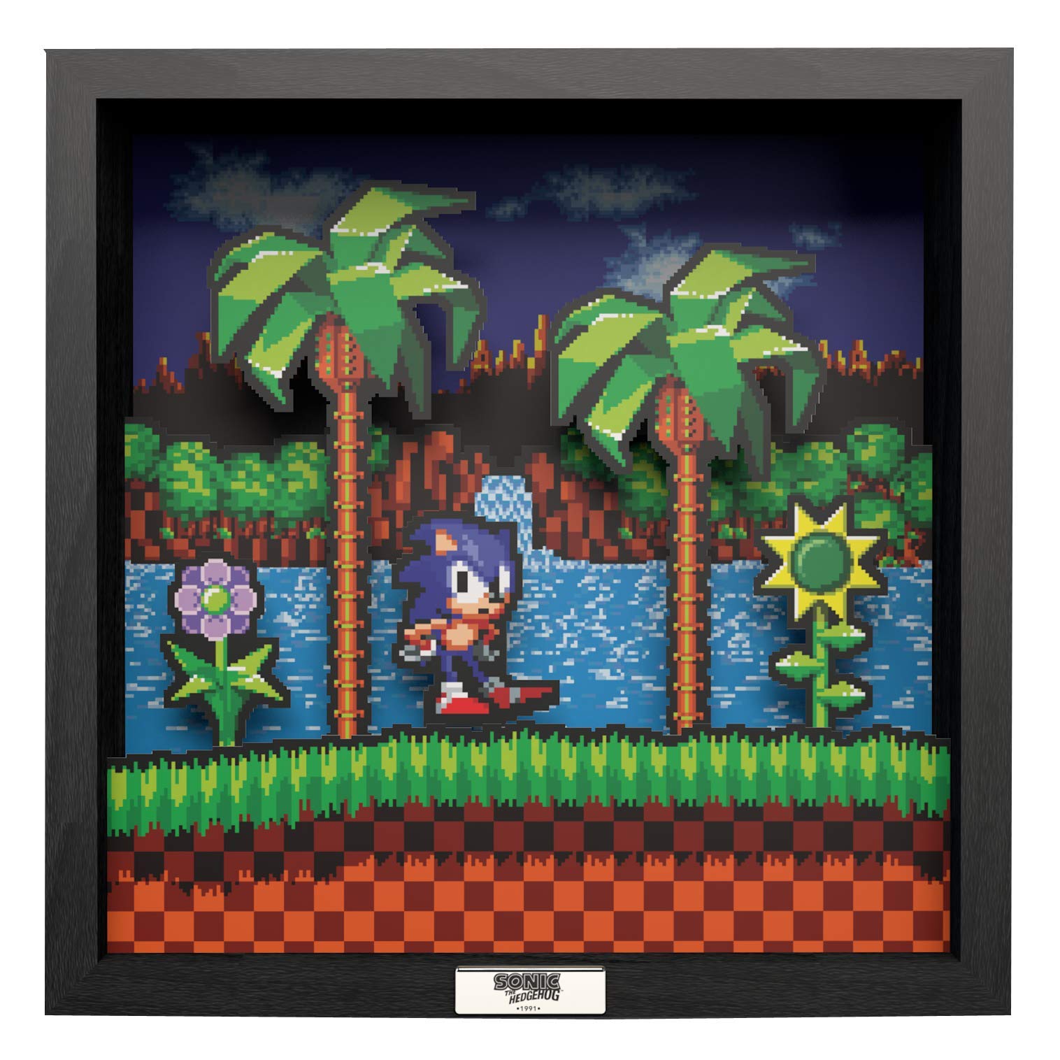 Buy Pixel Frames Sonic The Hedgehog Idle Pose 9x9 inches (Big) Shadow ...