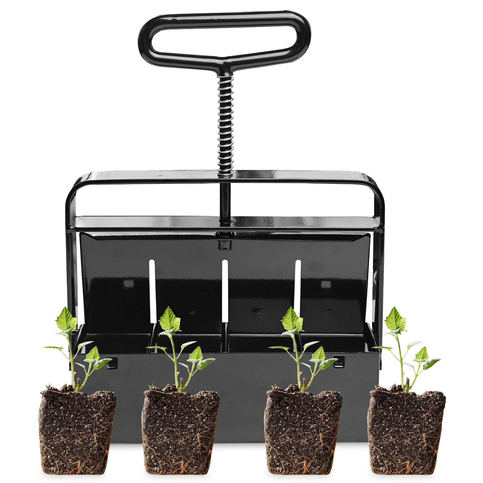 Mini Soil Blocker 4PCS 2 inch Soil Block Maker with Comfort-Grip Handle ...