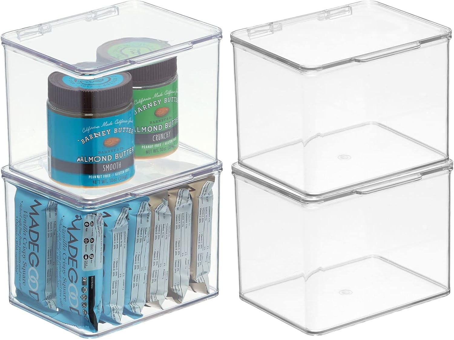 mDesign Plastic Kitchen Pantry and Fridge Storage Organizer Box ...