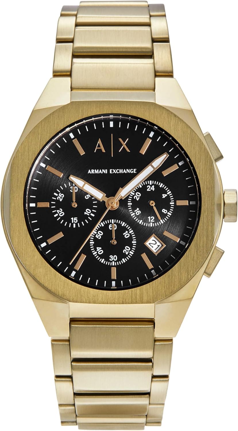 Amazon.co.jp: [A|X アルマーニ エクスチェンジ] 腕時計 NA AX4180 メンズ ゴールド : ファッション