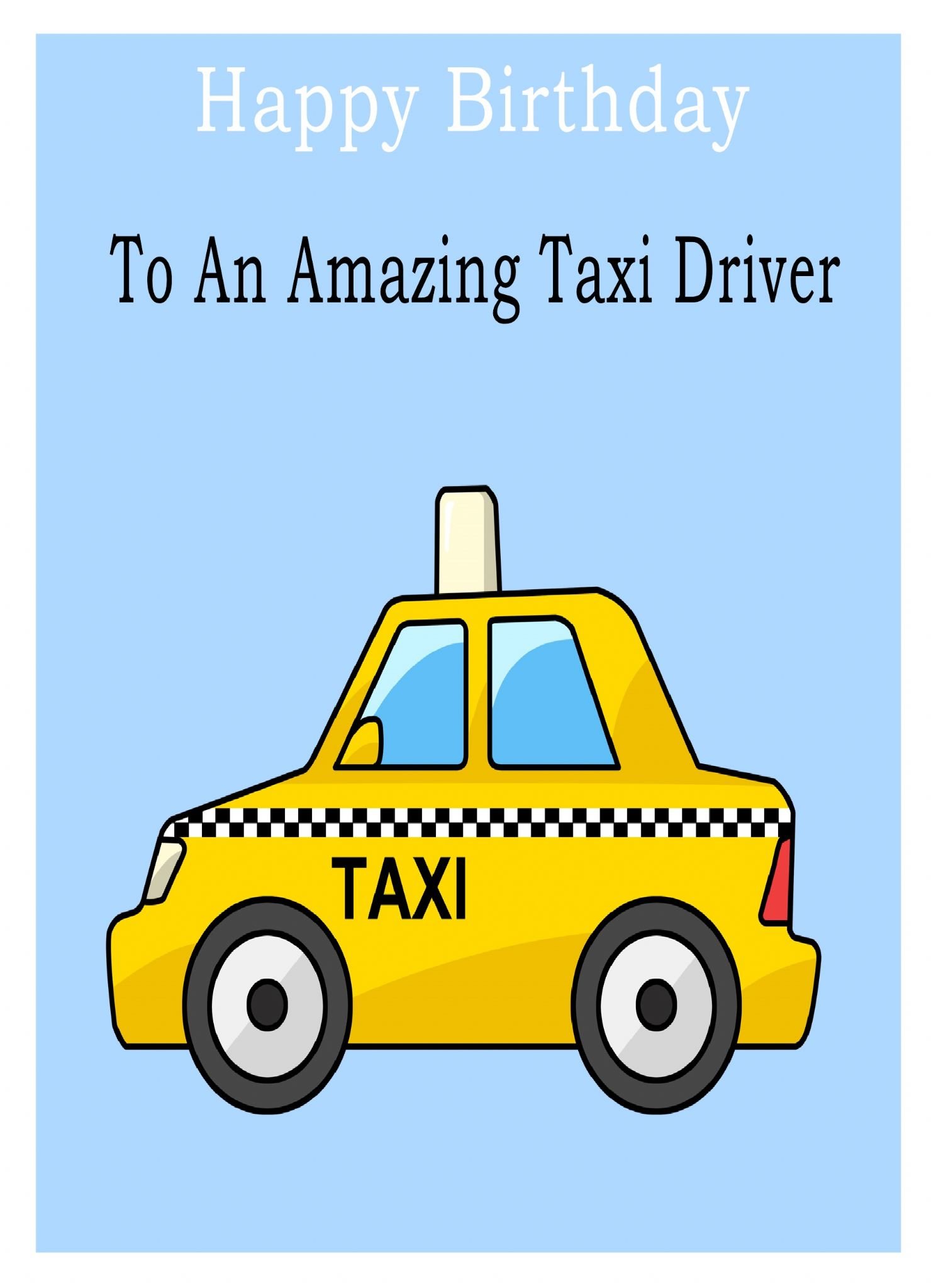 Taxi Driver birthday card : Amazon.co.uk: Stationery & Office Supplies