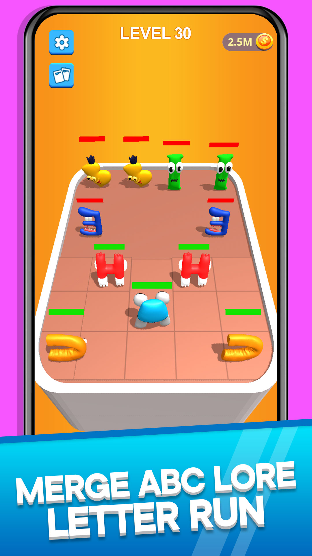 Merge Alphabet Lore Fight! Letter Monster Run Rush:Amazon.co.uk ...