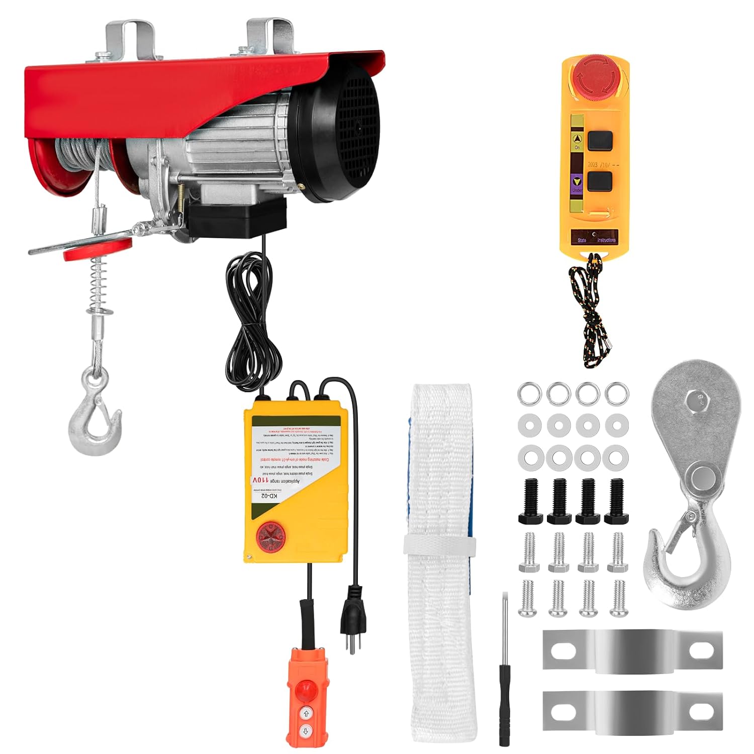 Faazy Wireless 2 in 1 Electric Hoist with 2200 LBS Capacity - Remote ...