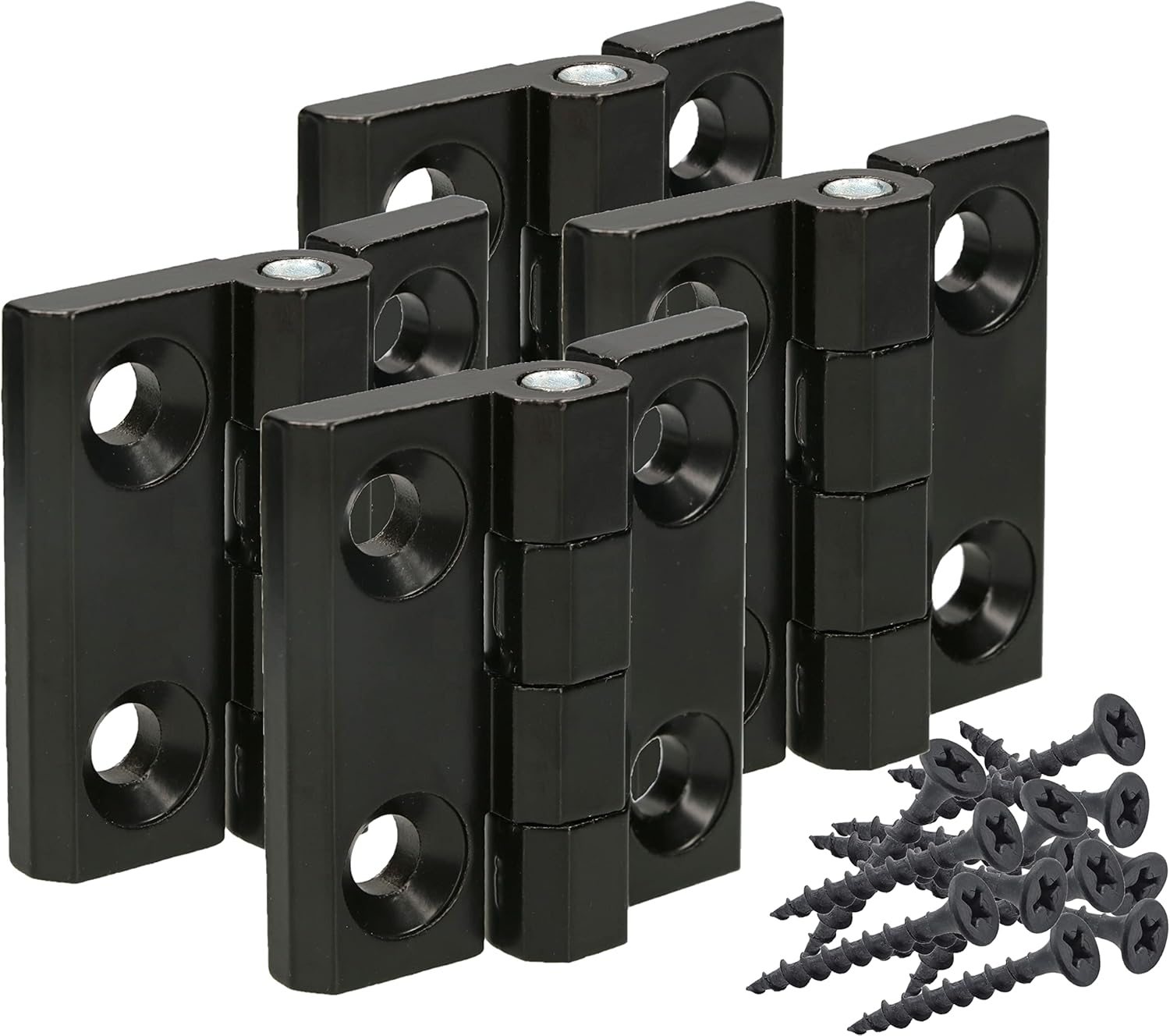 KOTARBAU® 4er Set Scharnier Gerollt Gussteil 40 x 40 mm Schwarz 270 ...