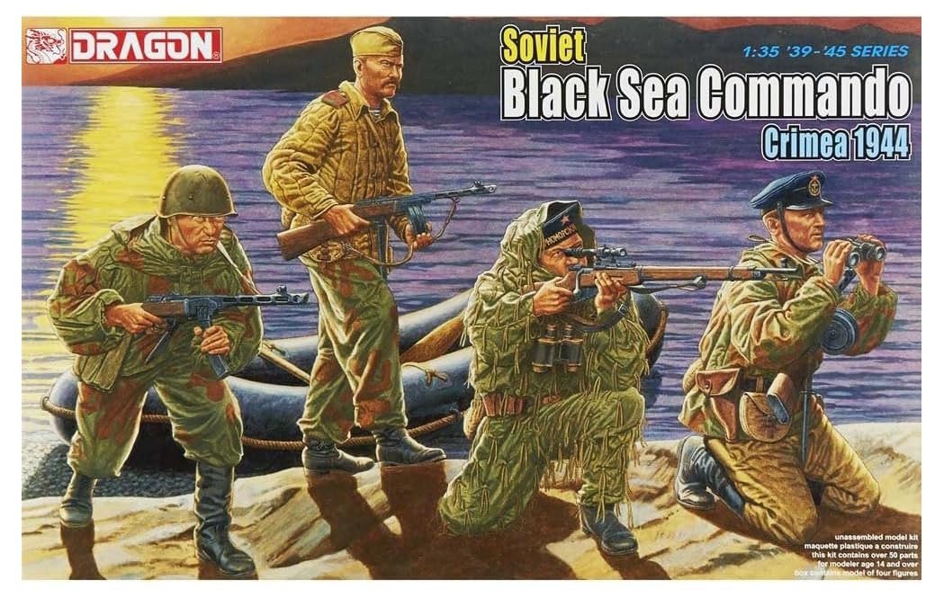 Amazon.com: Dragon 1/35 Soviet Black Sea Commando, Crimea 1944 - 4 ...