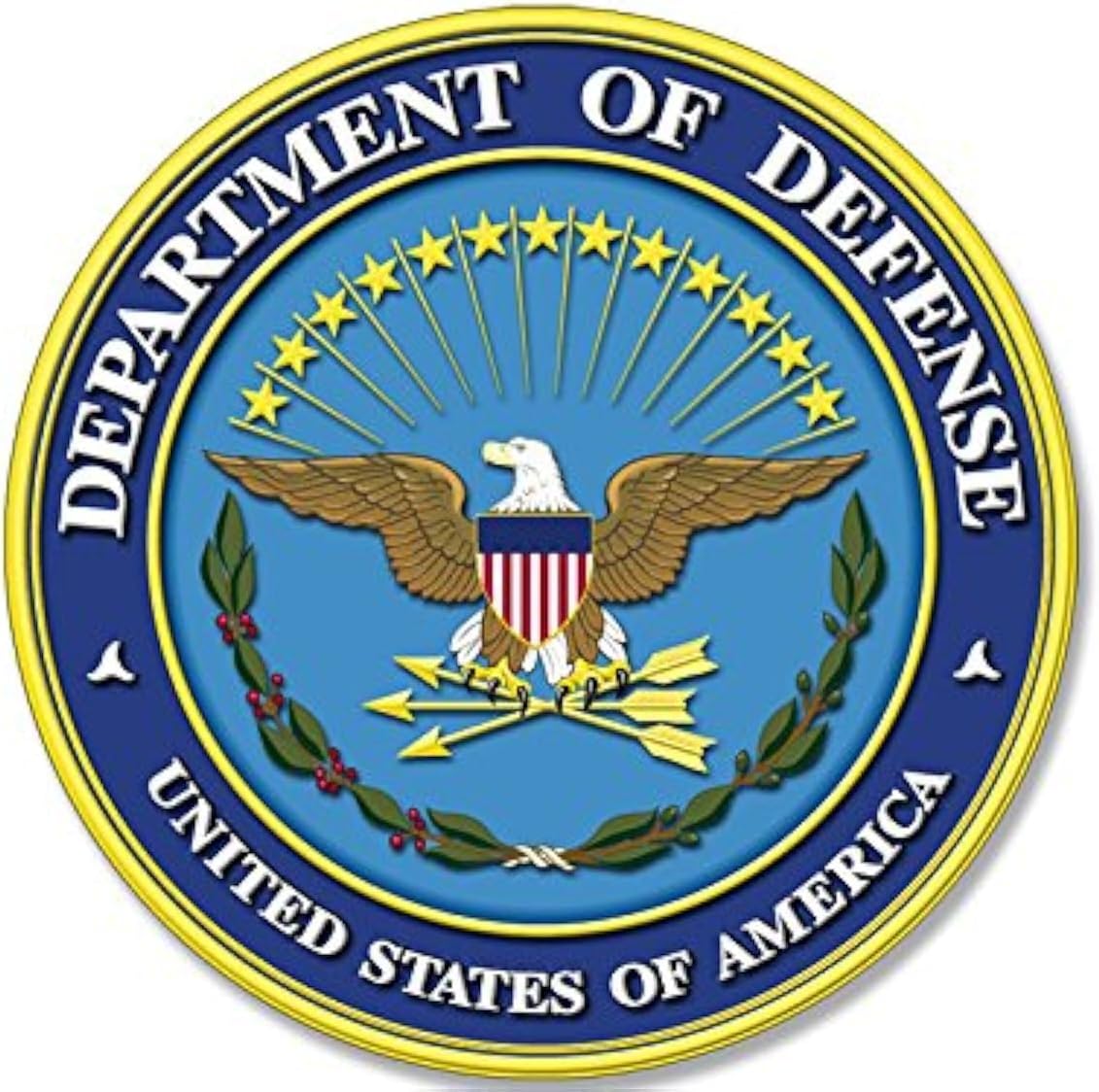 Amazon.com - Round Dept of State Seal Sticker (Department Logo DOS us u ...