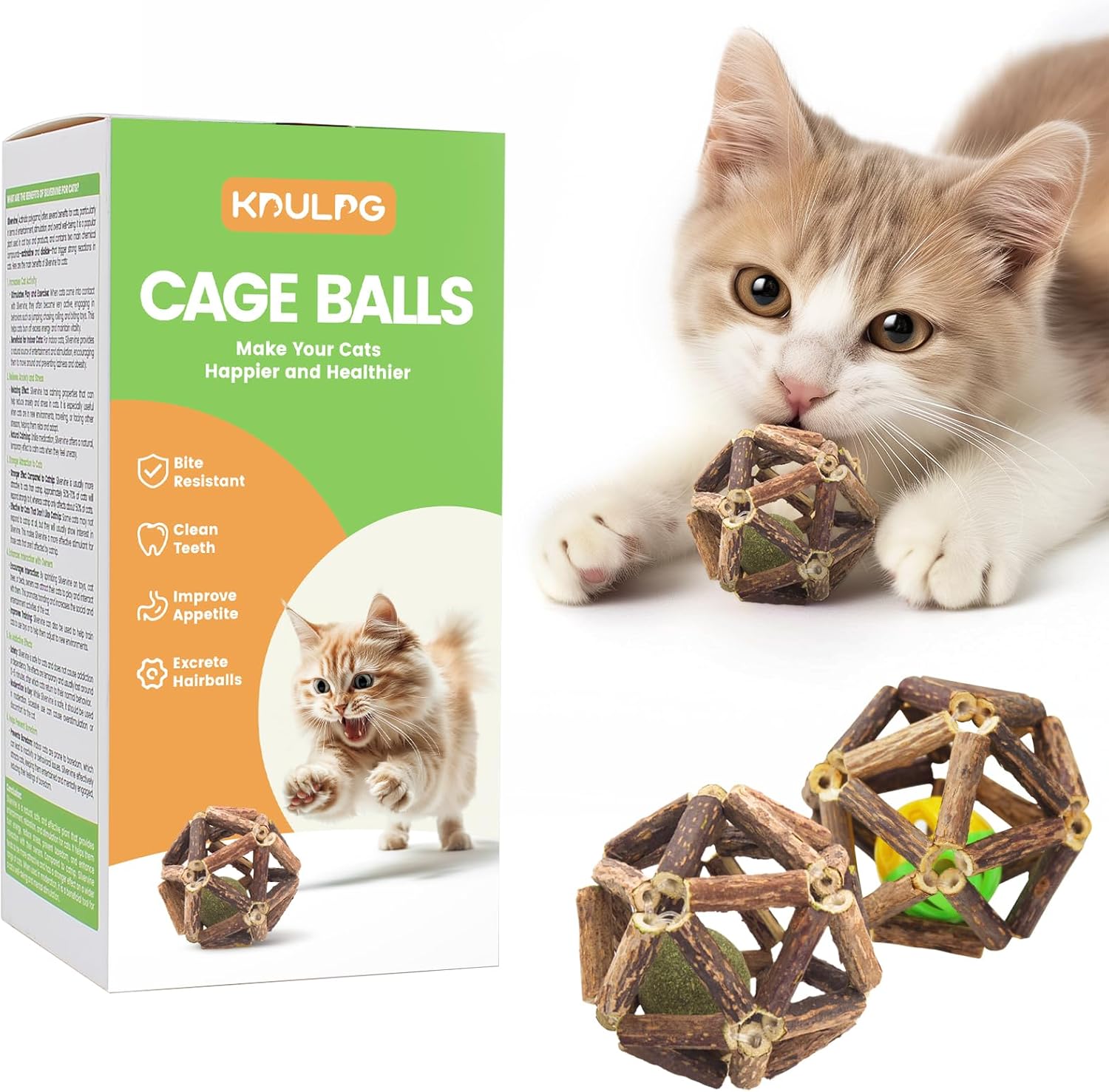 KDULPG Catnip Toys for Cats – (2PCS) Natural Silvervine Stick, Catnip ...