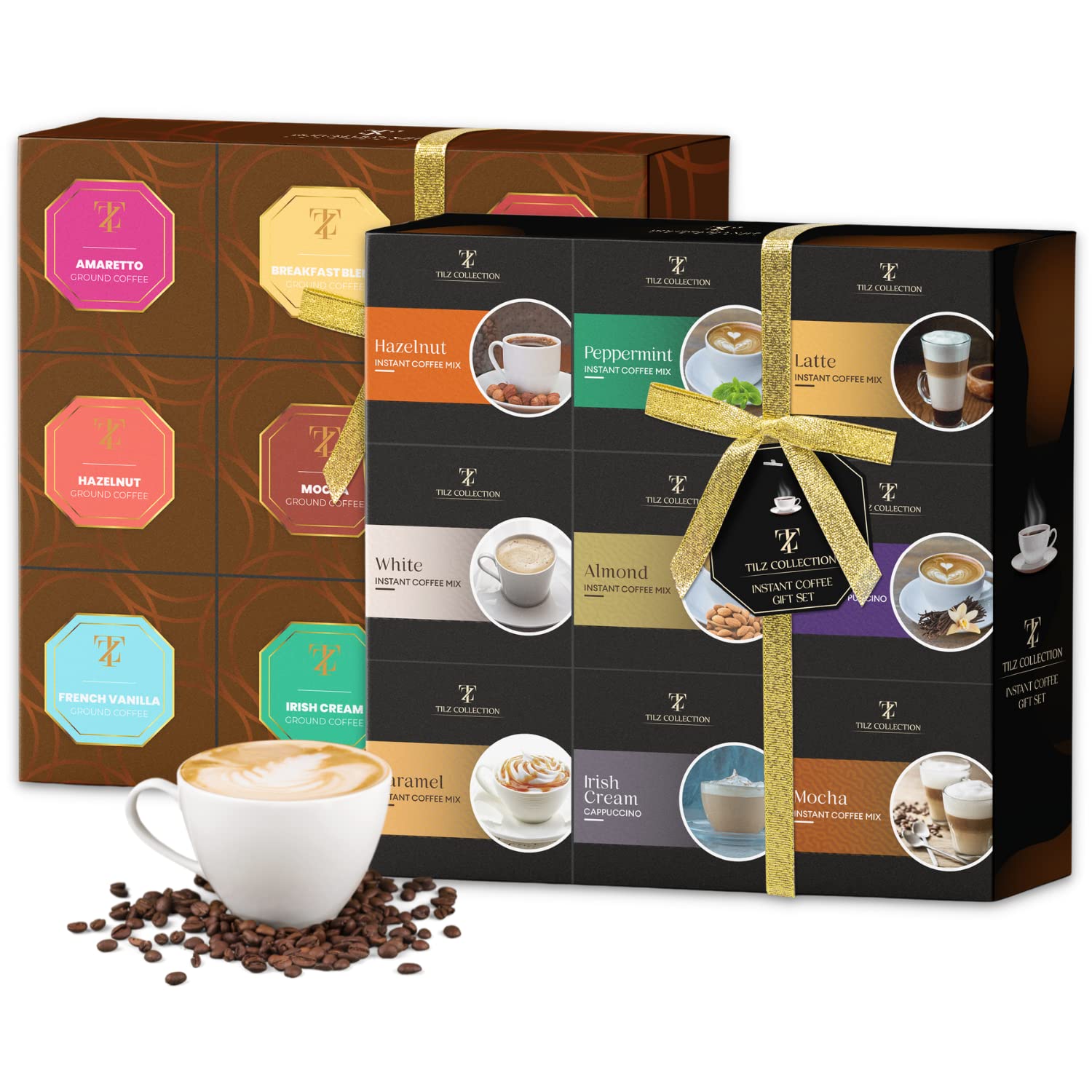 Coffee Gift Set - Selection of Gourmet Flavoured Coffee Set - Medium ...