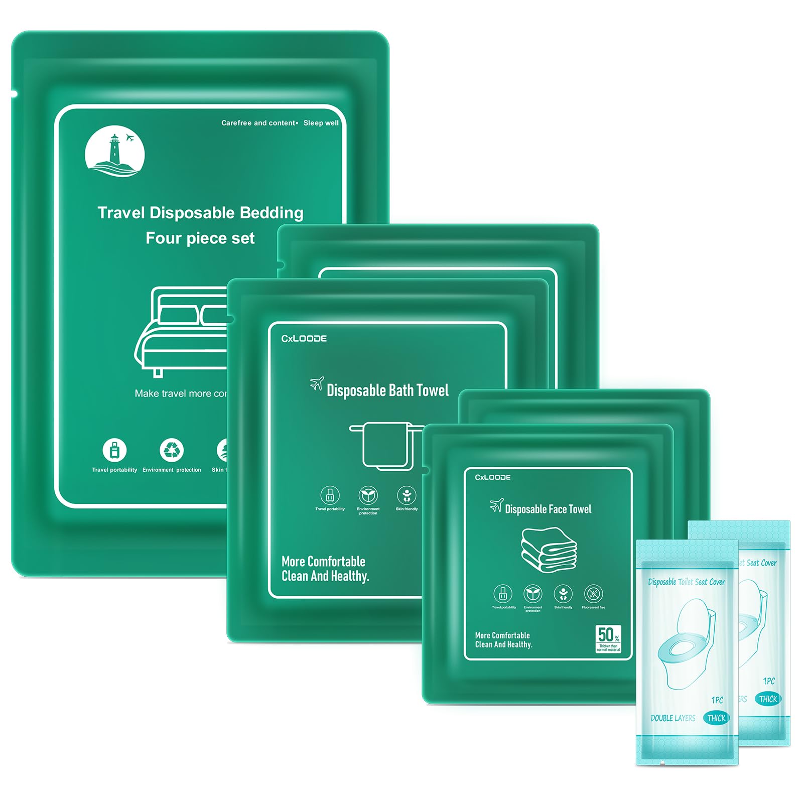 Amazon.com: Disposable Bed Sheet for Hotel, Travel Essentials with ...