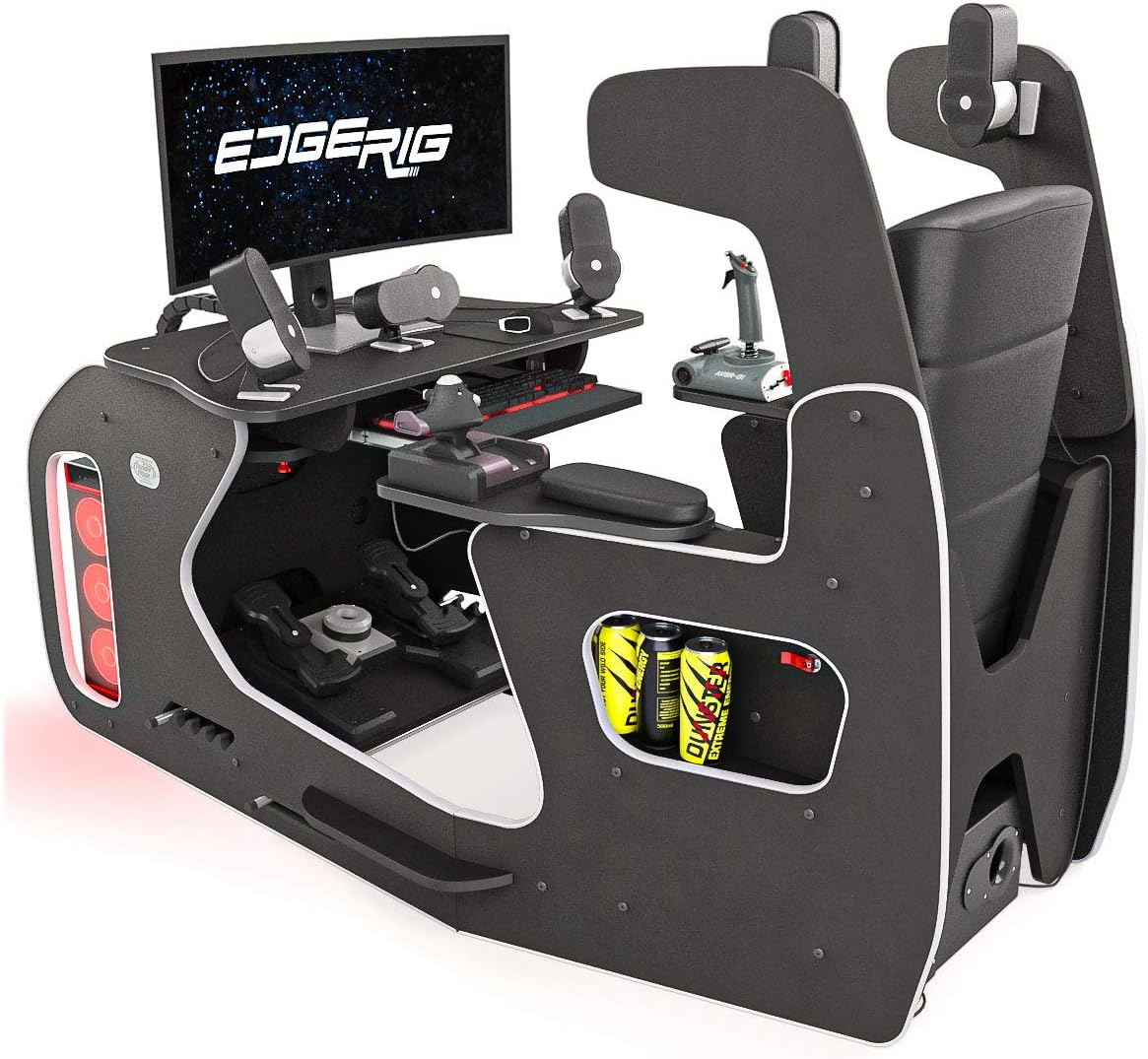 Dunster House EdgeRig Sim Rig Gaming Chair Compatible with PC, PS4 and ...