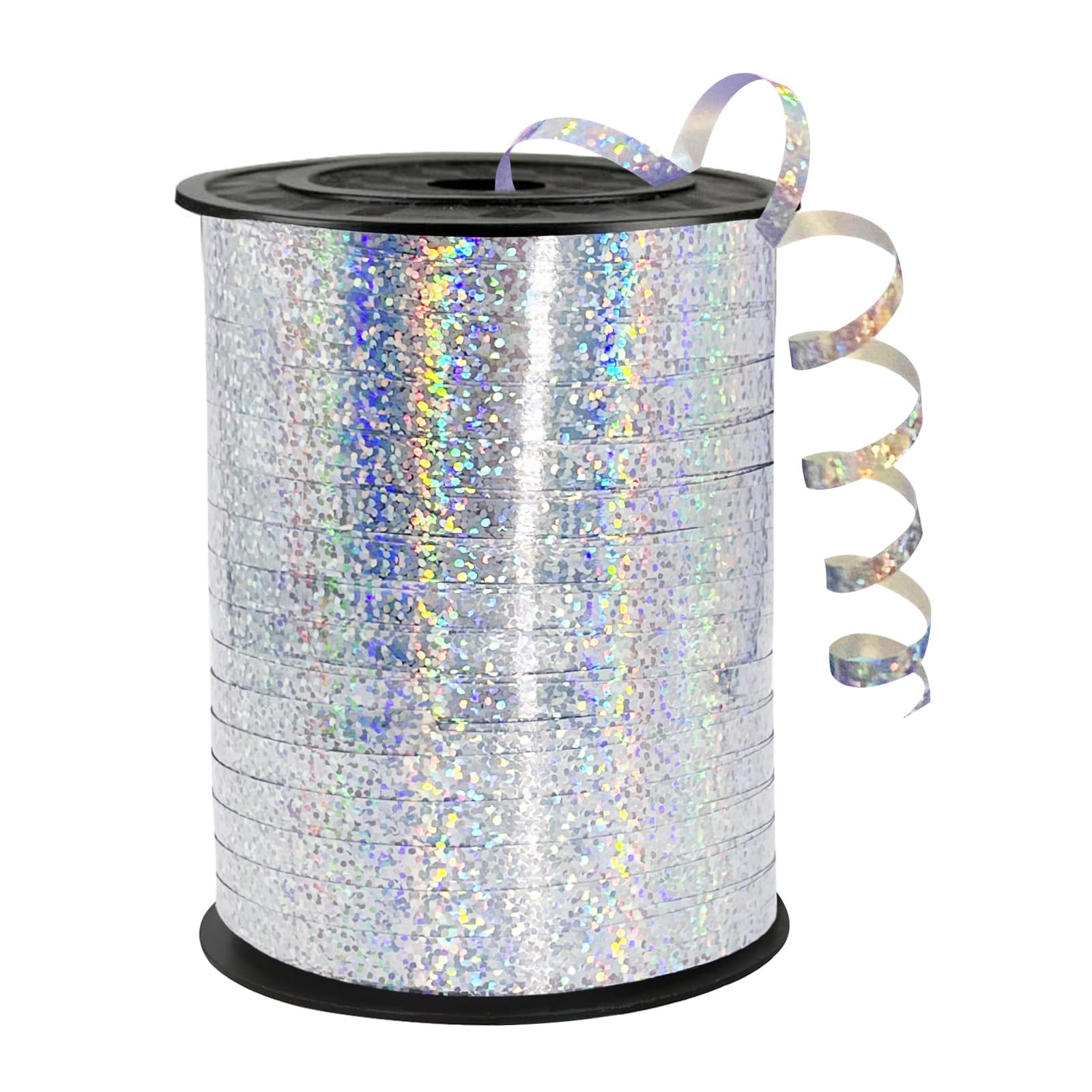 Amazon.com: Silver Curling Ribbon, 500 Yard Shiny Metallic Silver ...