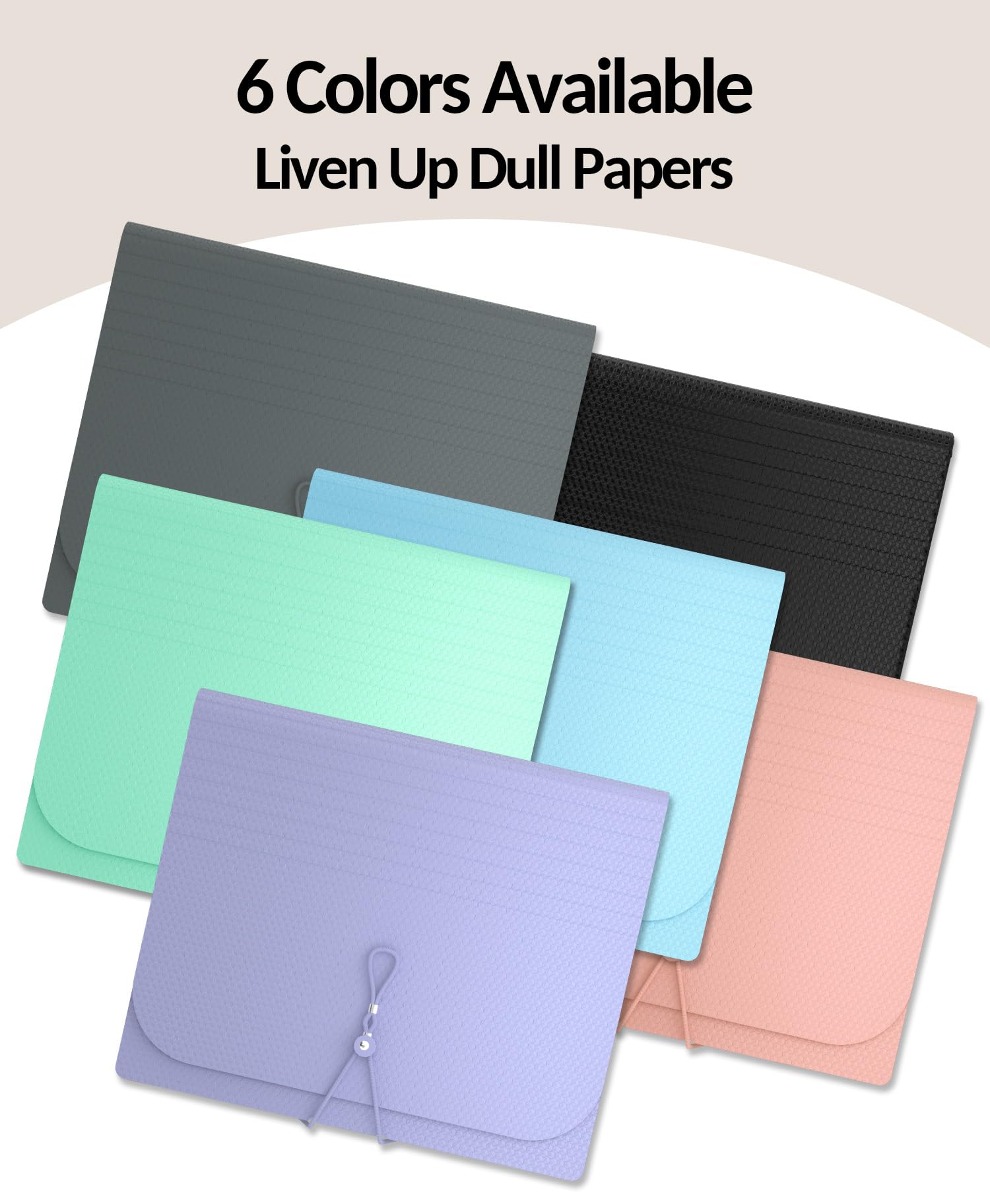 Sooez Upgraded Accordion File Organizer - Never Cover Up Index Tab with ...