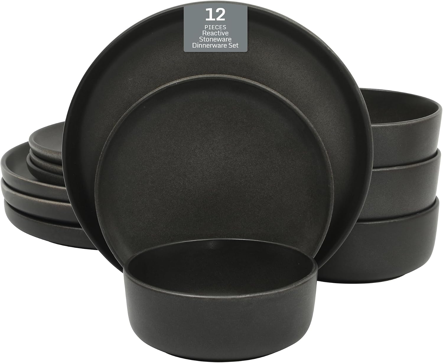 Gibson Elite Pasco 12 Piece (Service for 4) Plates and Bowls Reactive ...