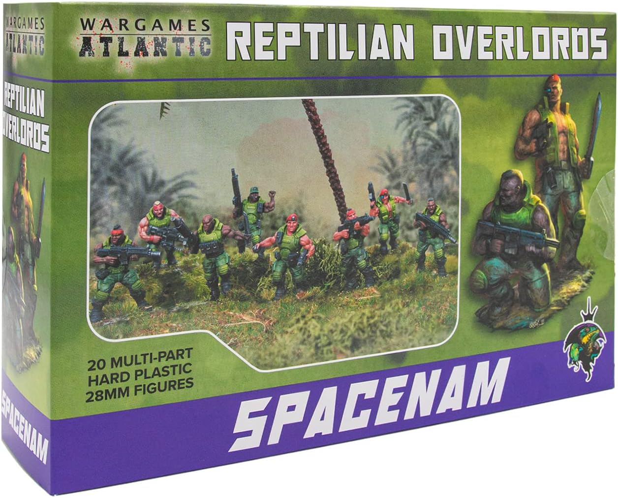 Amazon.com: Reptilian Overlords: SpaceNam (20 Figures) Multi-Part Hard ...