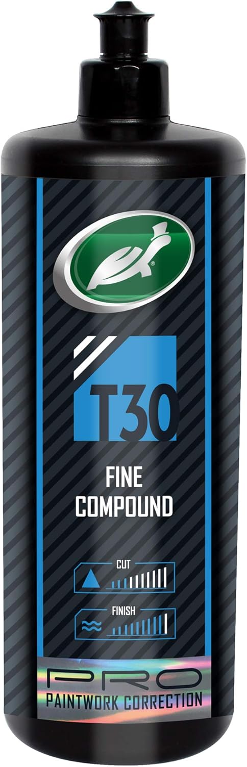 Turtle Wax Pro 53371 T30 Fine Compound Car Polish Paint Restorer 1L ...