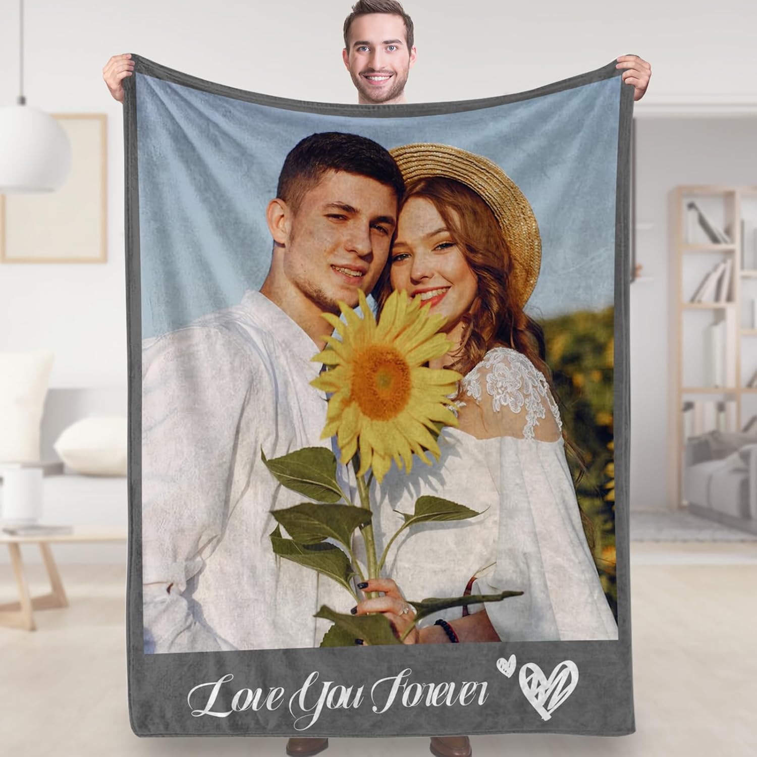 Amazon.com: Personalized Blankets and Throws, Custom Blanket, Photo ...