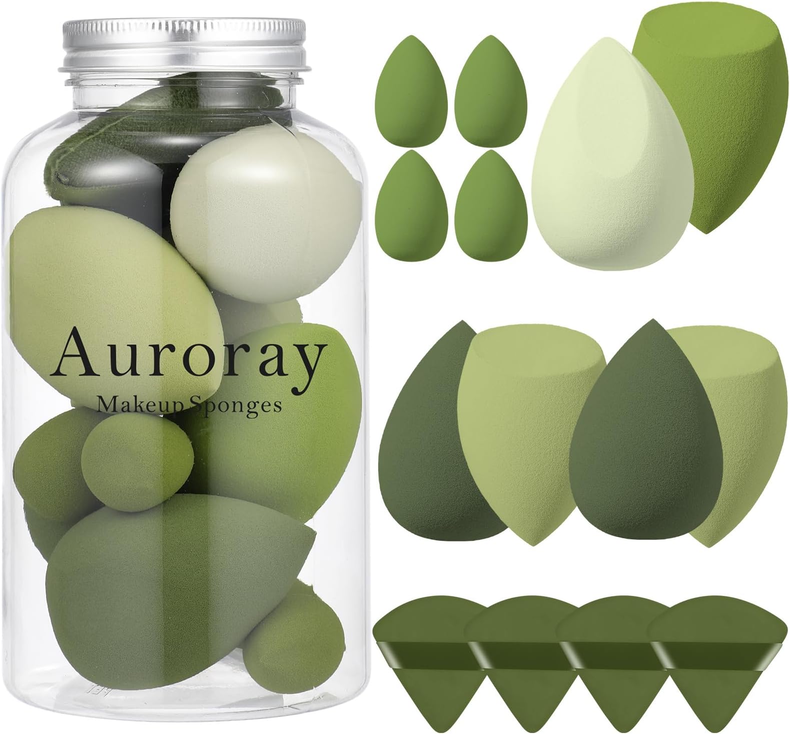 Amazon.com : 14 Pcs Makeup Sponge Set, Beauty Sponges Blender with 4 ...