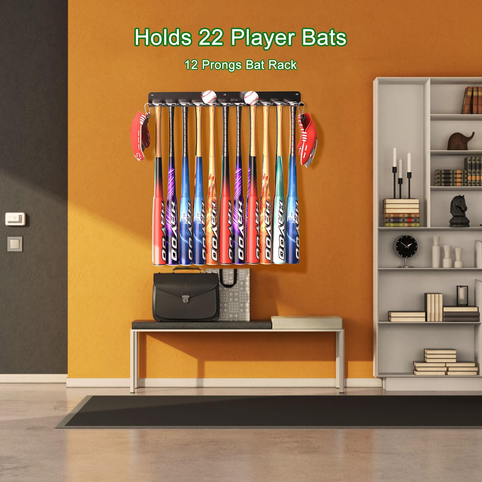 Cricket Bat Wall Mount