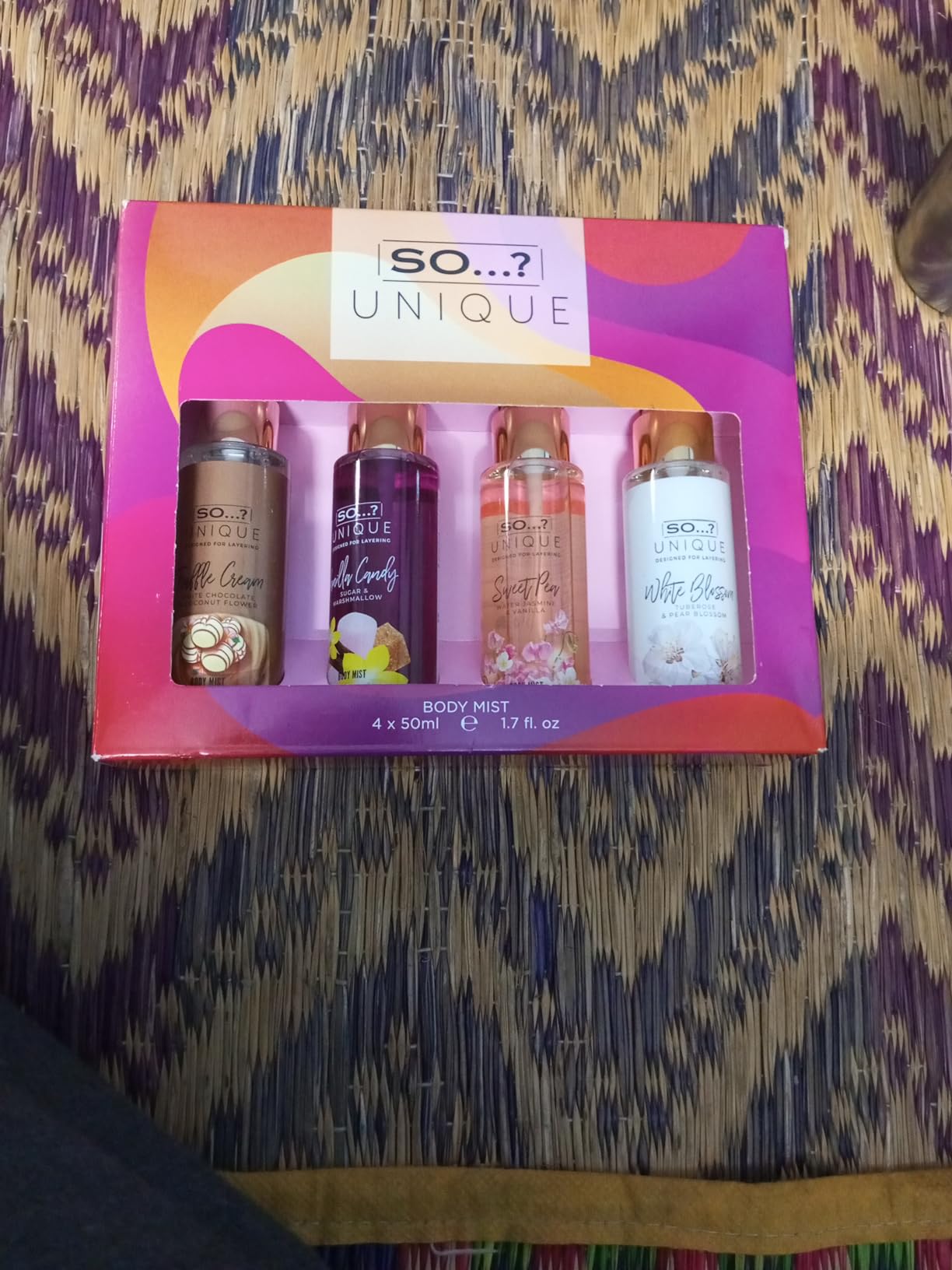 SO Unique Women's Mini Body Mist 200Ml | Gift Set 4 X 50Ml | Fresh Long ...